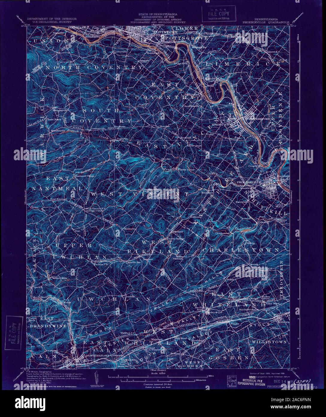 Map of phoenixville hi-res stock photography and images - Alamy