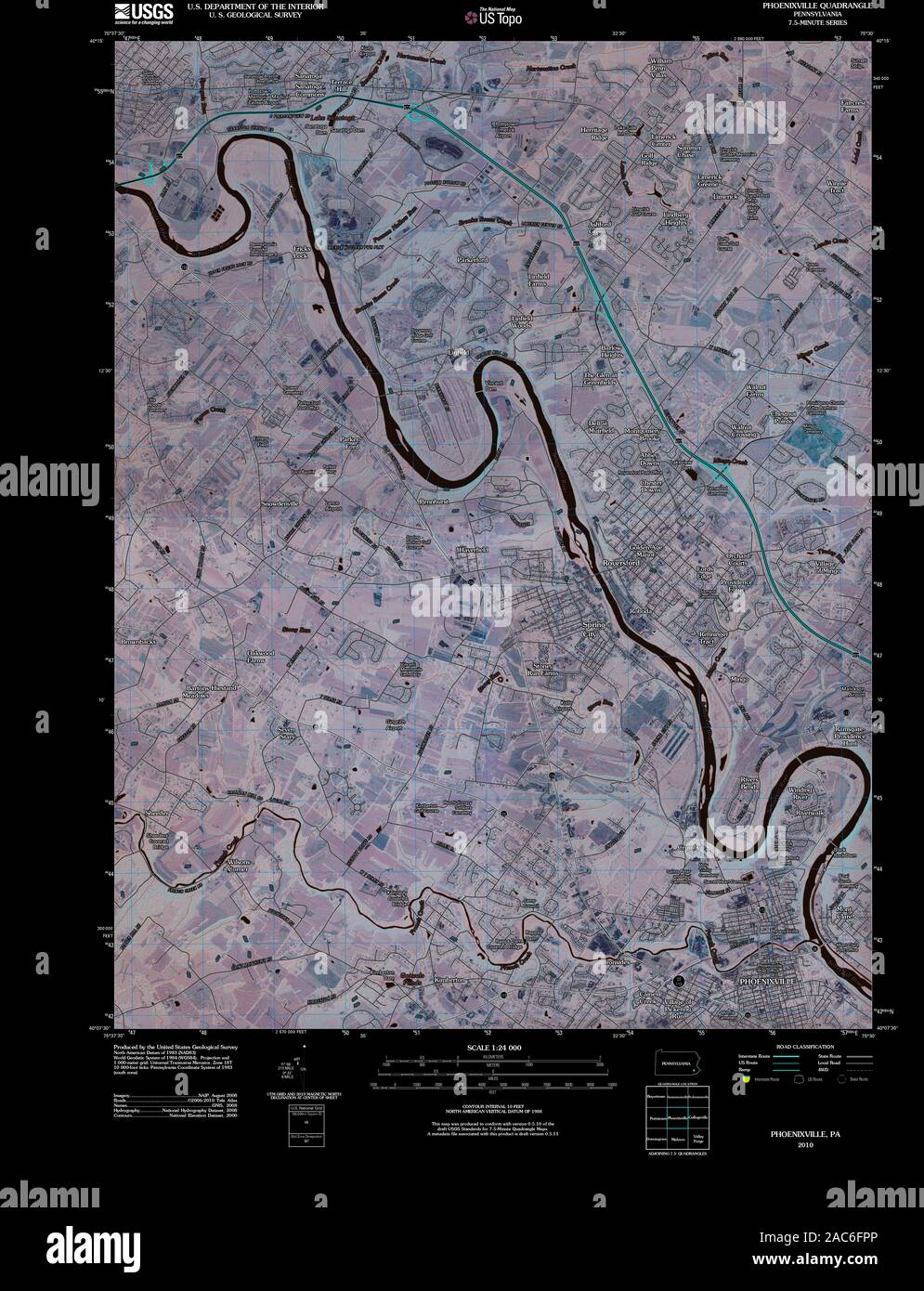 Map of phoenixville hi-res stock photography and images - Alamy