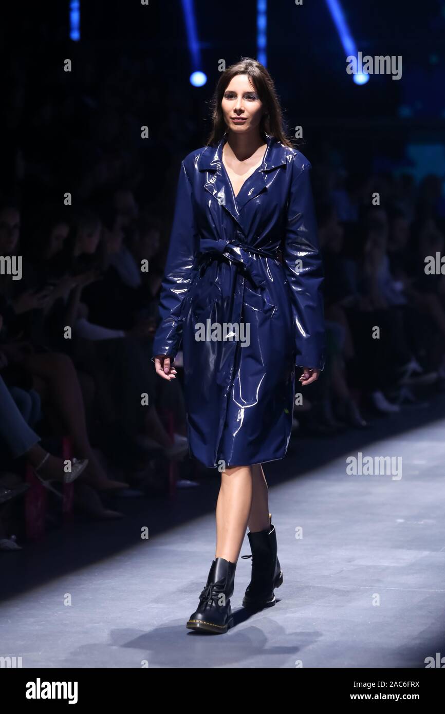 Zagreb, Croatia - October 24, 2019 : A model wearing Anthony Avangard ...