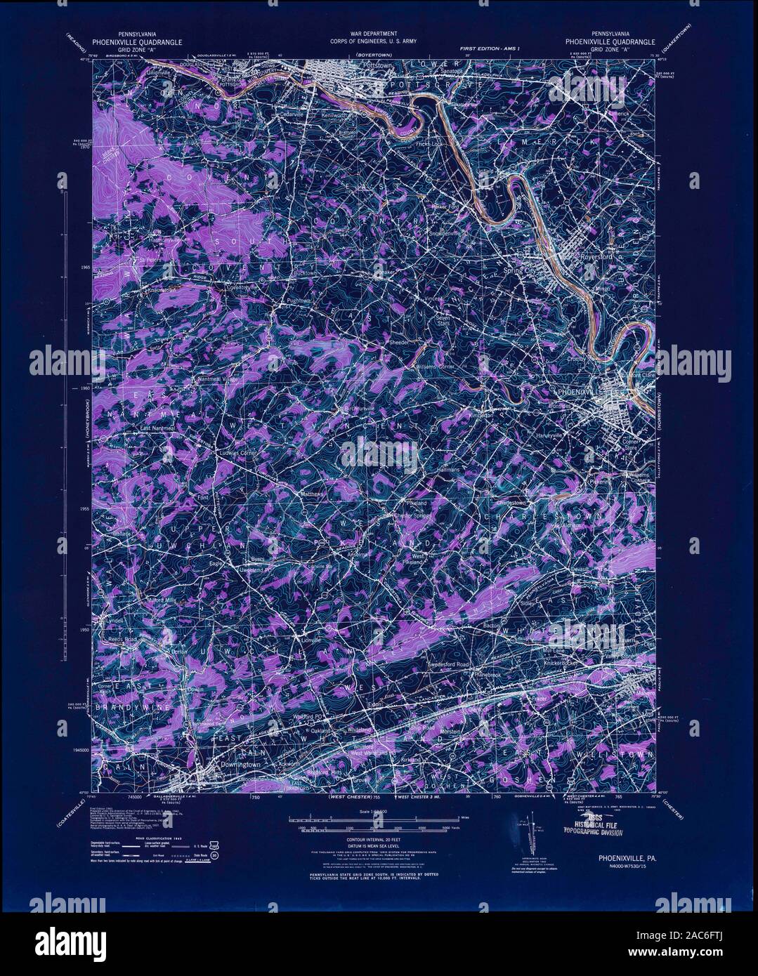 Map of phoenixville hi-res stock photography and images - Alamy