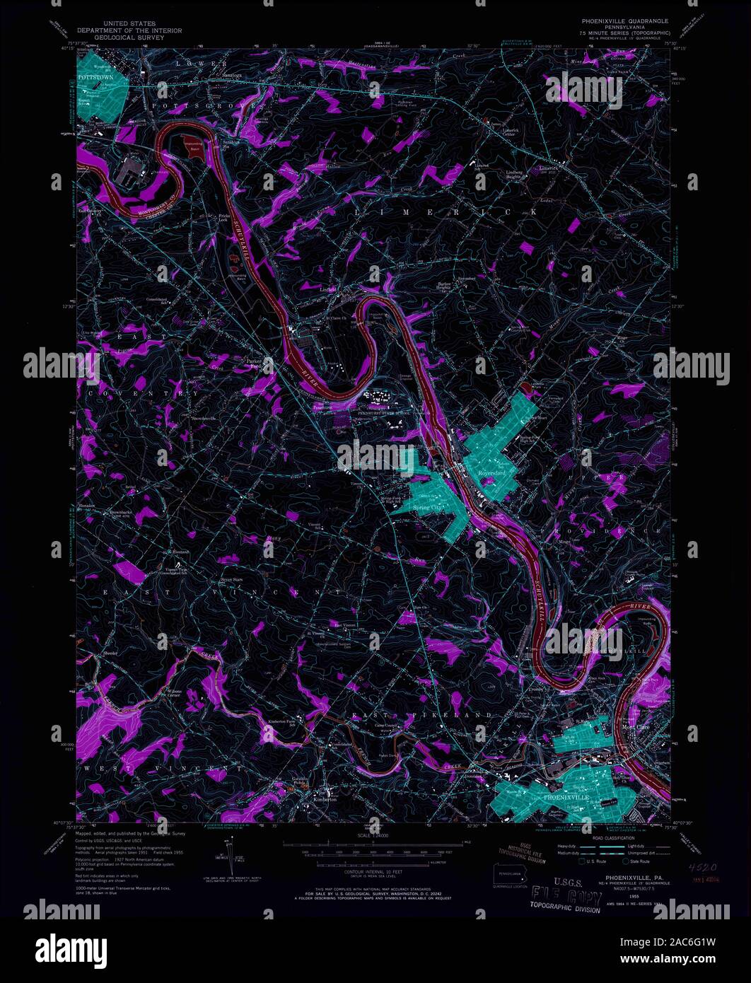Map of phoenixville hi-res stock photography and images - Alamy