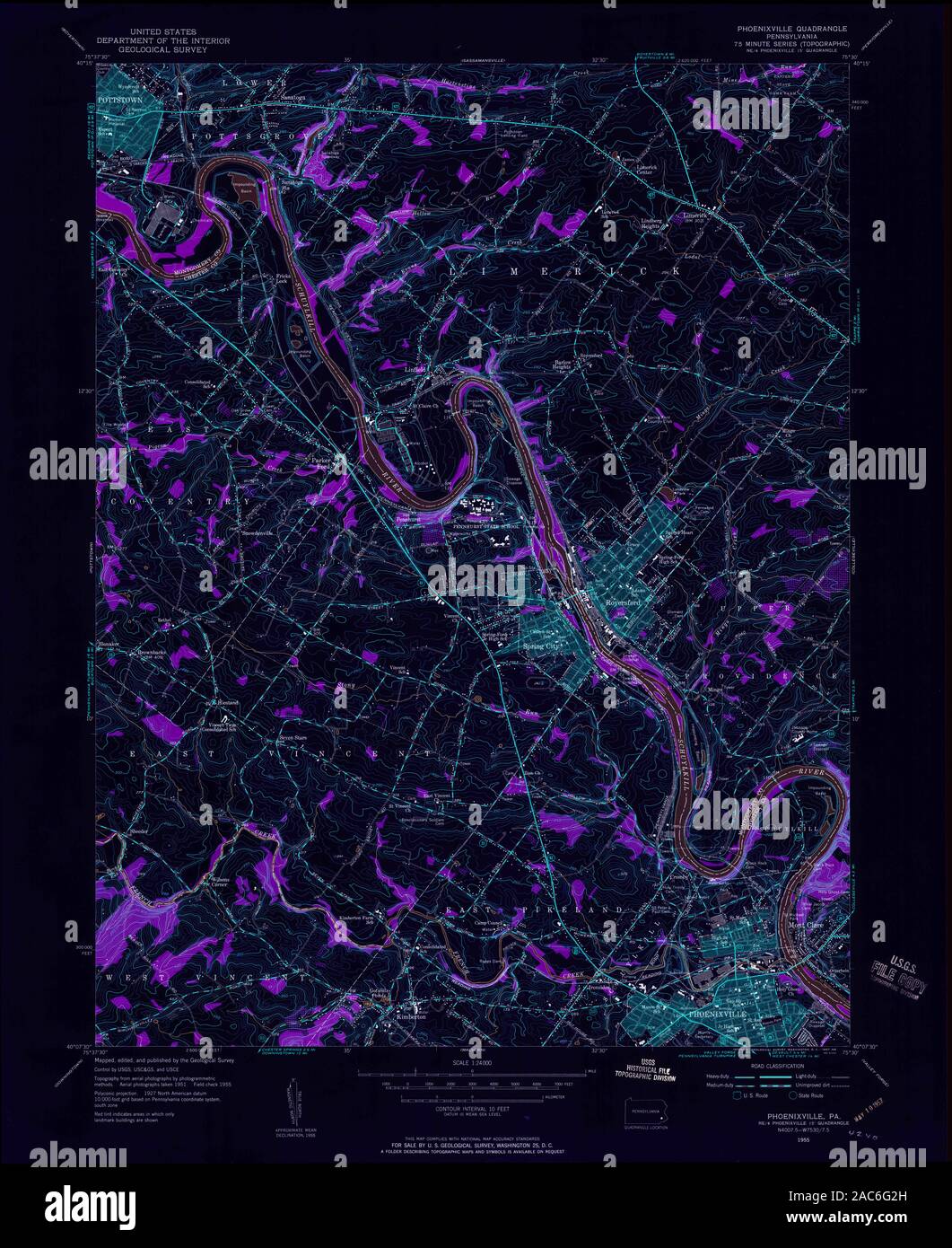 Map of phoenixville hi-res stock photography and images - Alamy