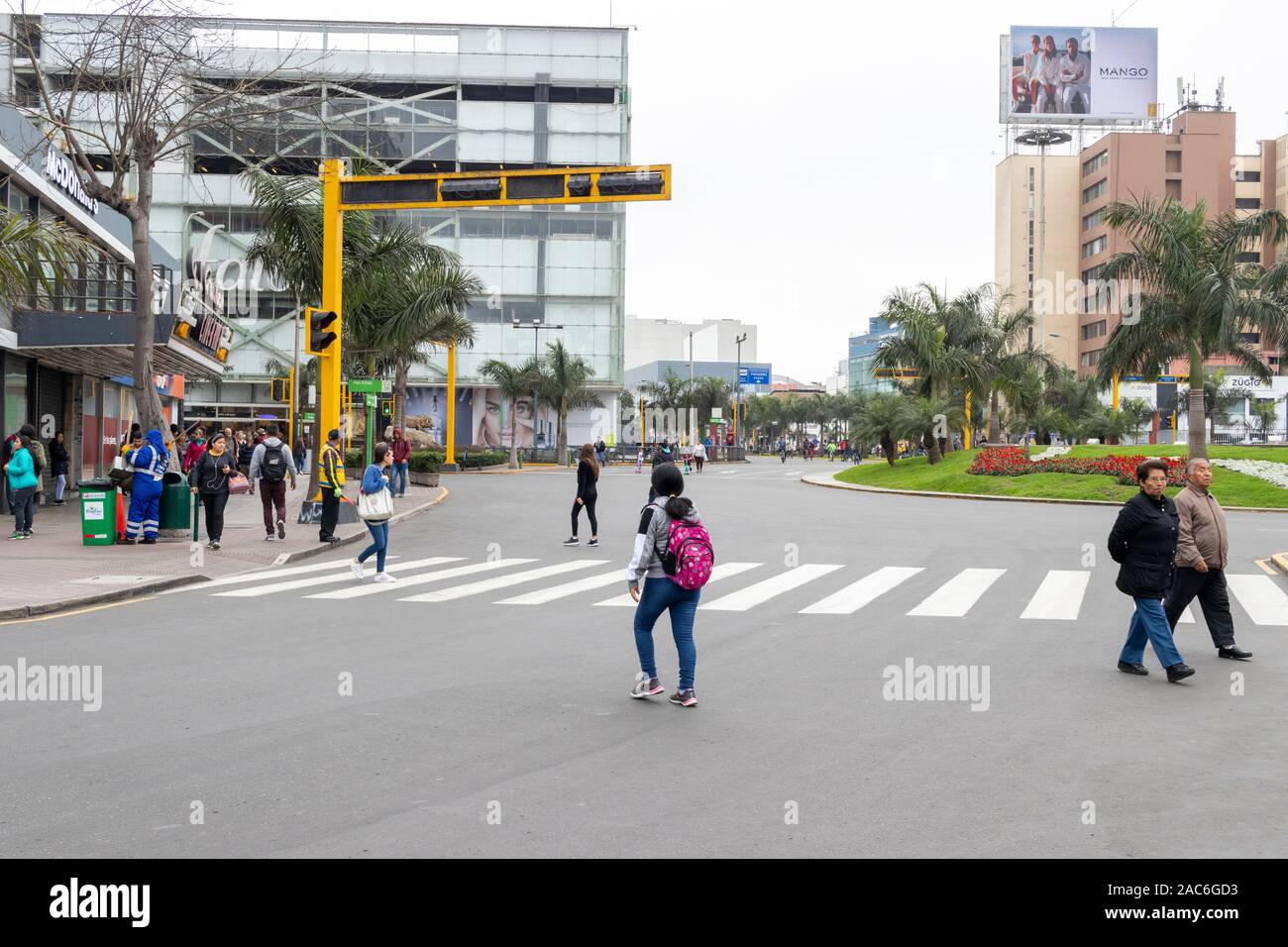 LIMA, PERU - SEP 08TH 2019: Traffic view of the city of Lima, Peru ...