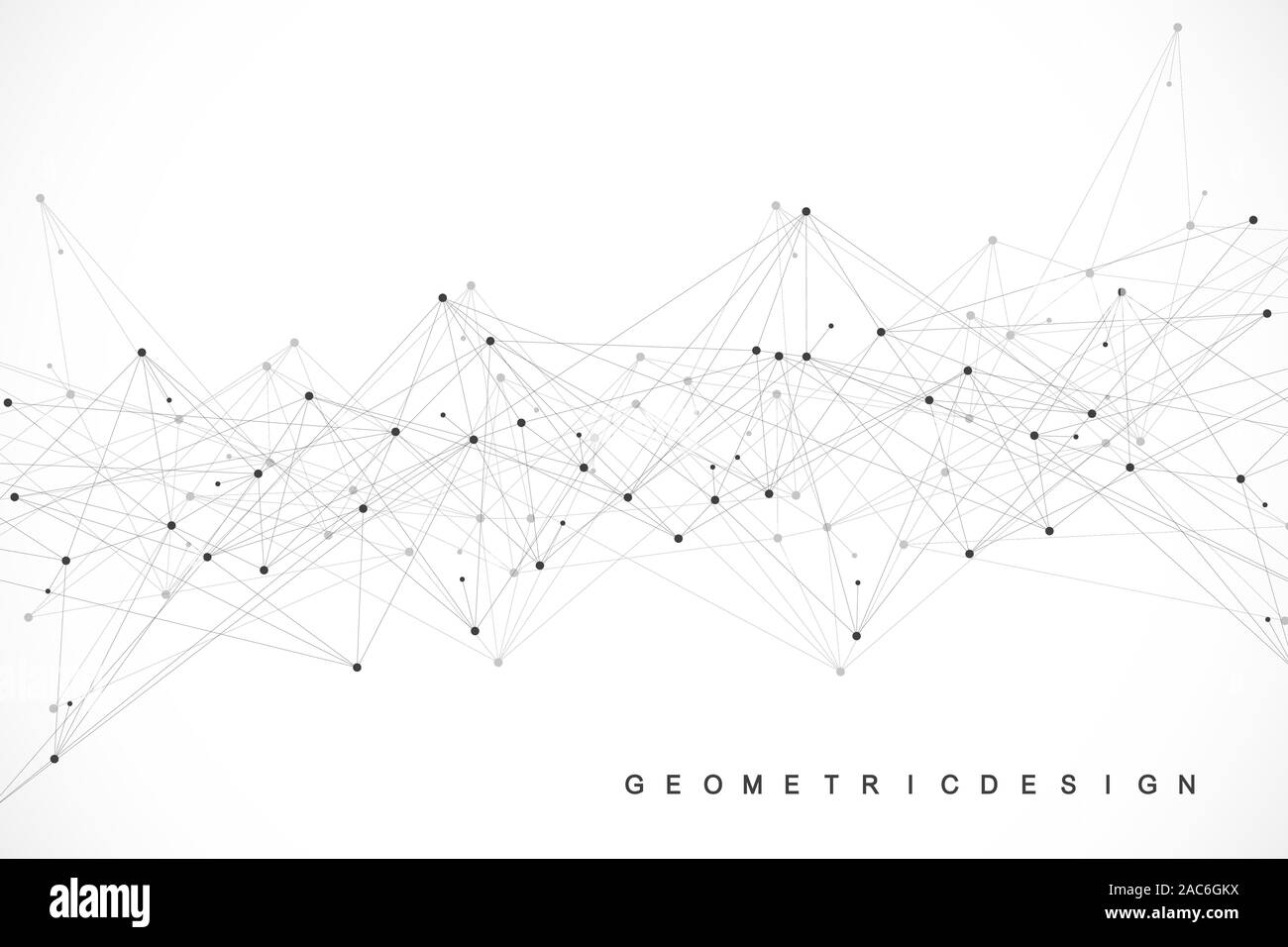 Global network connection social concept. Big Data Visualization ...