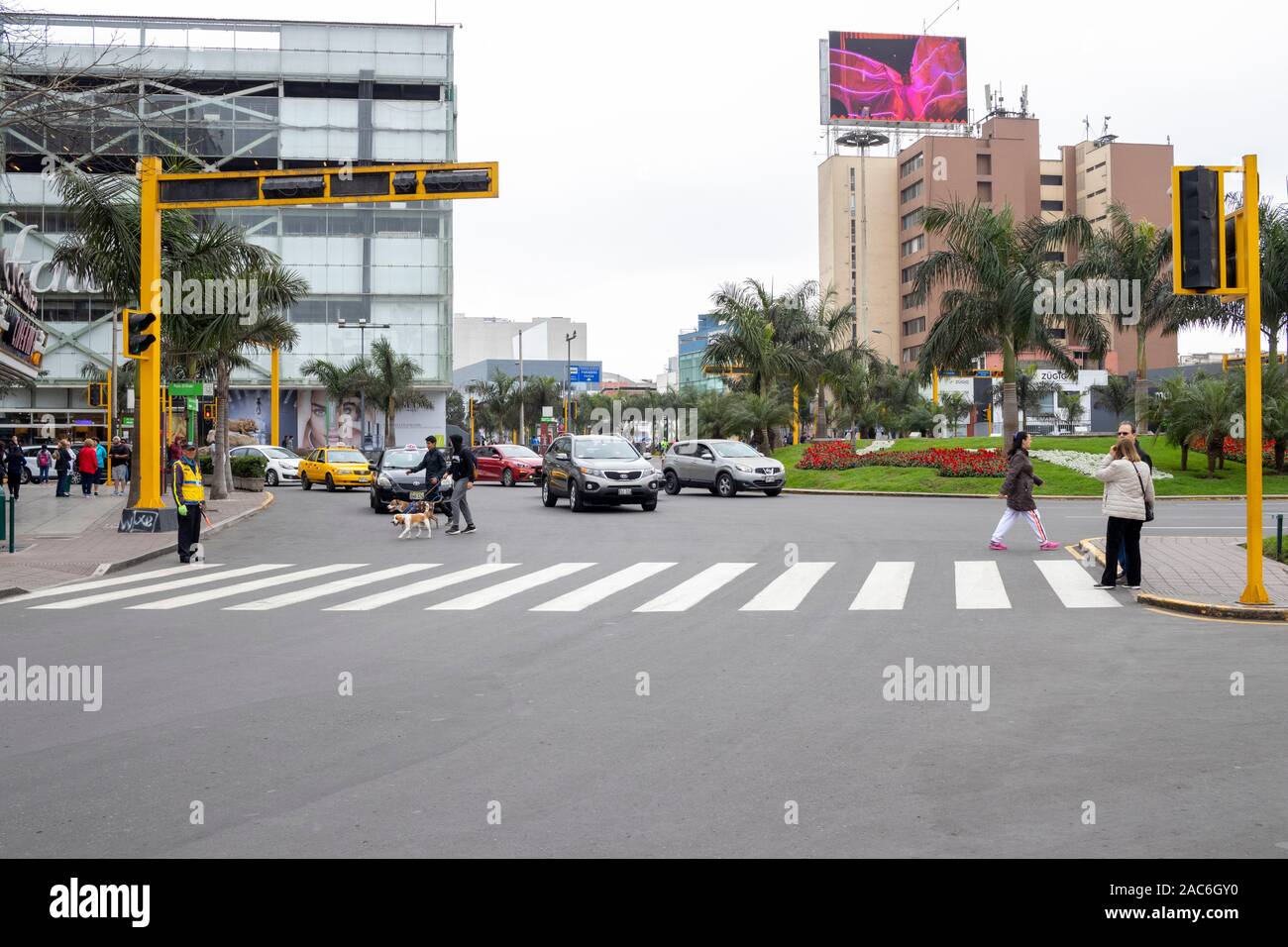LIMA, PERU - SEP 08TH 2019: Traffic view of the city of Lima, Peru ...