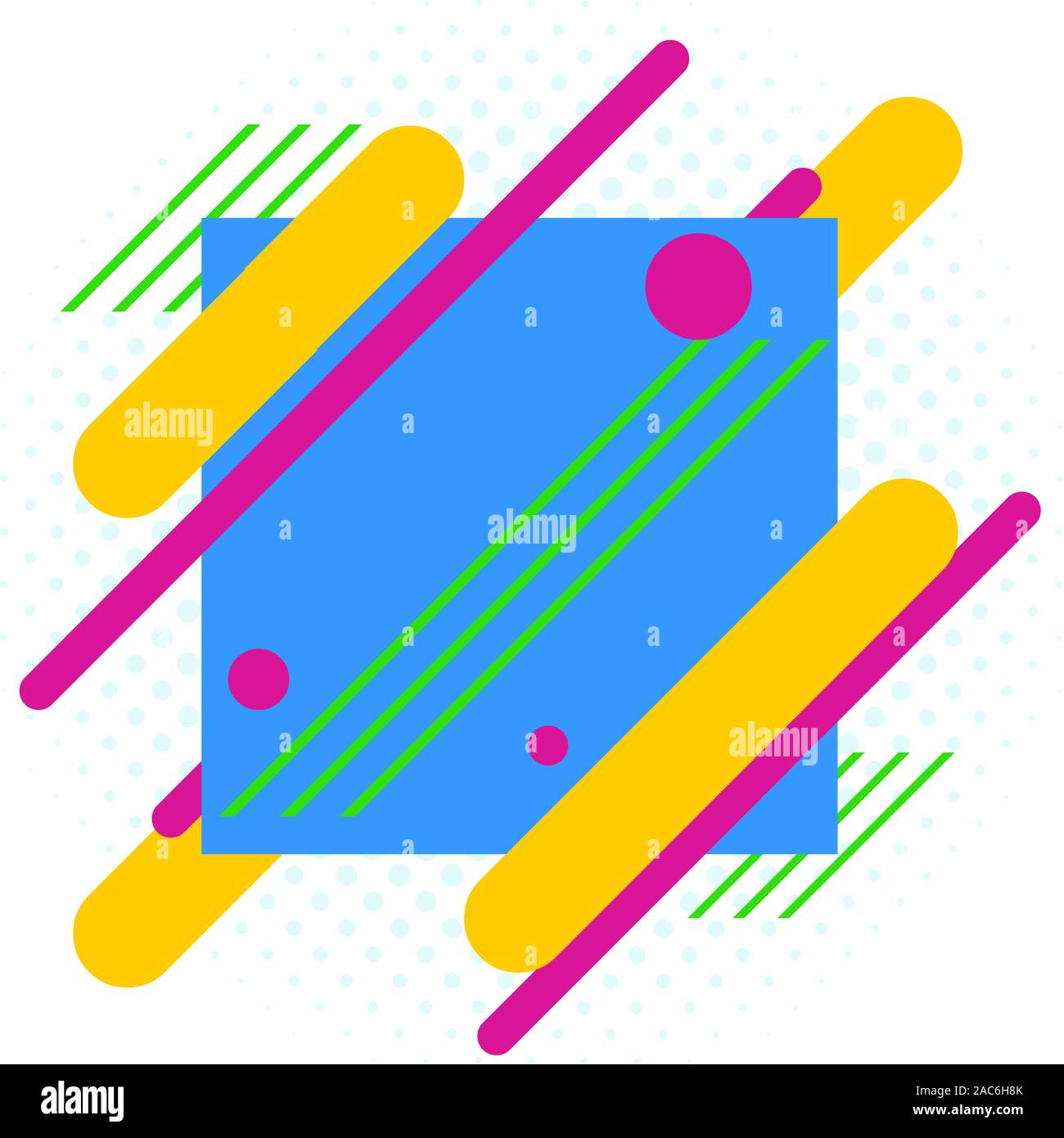 Asymmetrical uneven shaped format pattern object outline multicolour ...