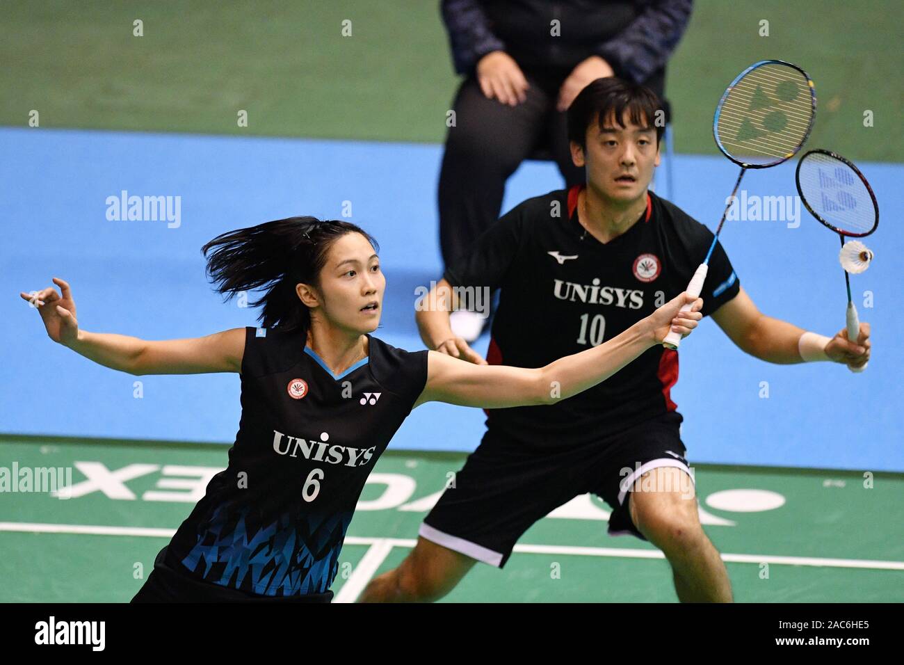 Komazawa Gymnasium, Tokyo, Japan. 30th Nov, 2019. Yuki Kaneko & Kie Nakanishi, NOVEMBER 30, 2019 ...