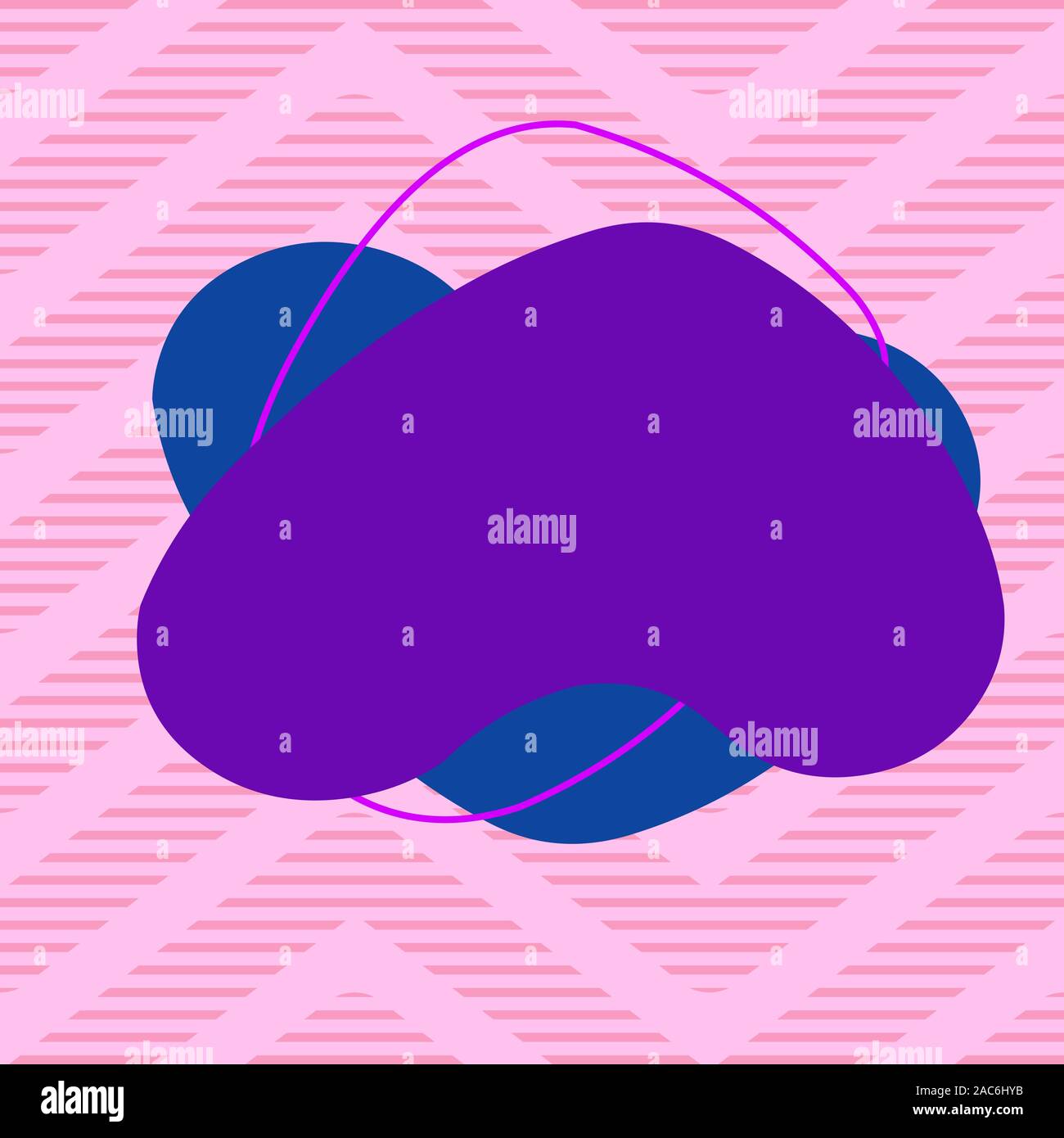 Asymmetrical uneven shaped format pattern object outline multicolour ...