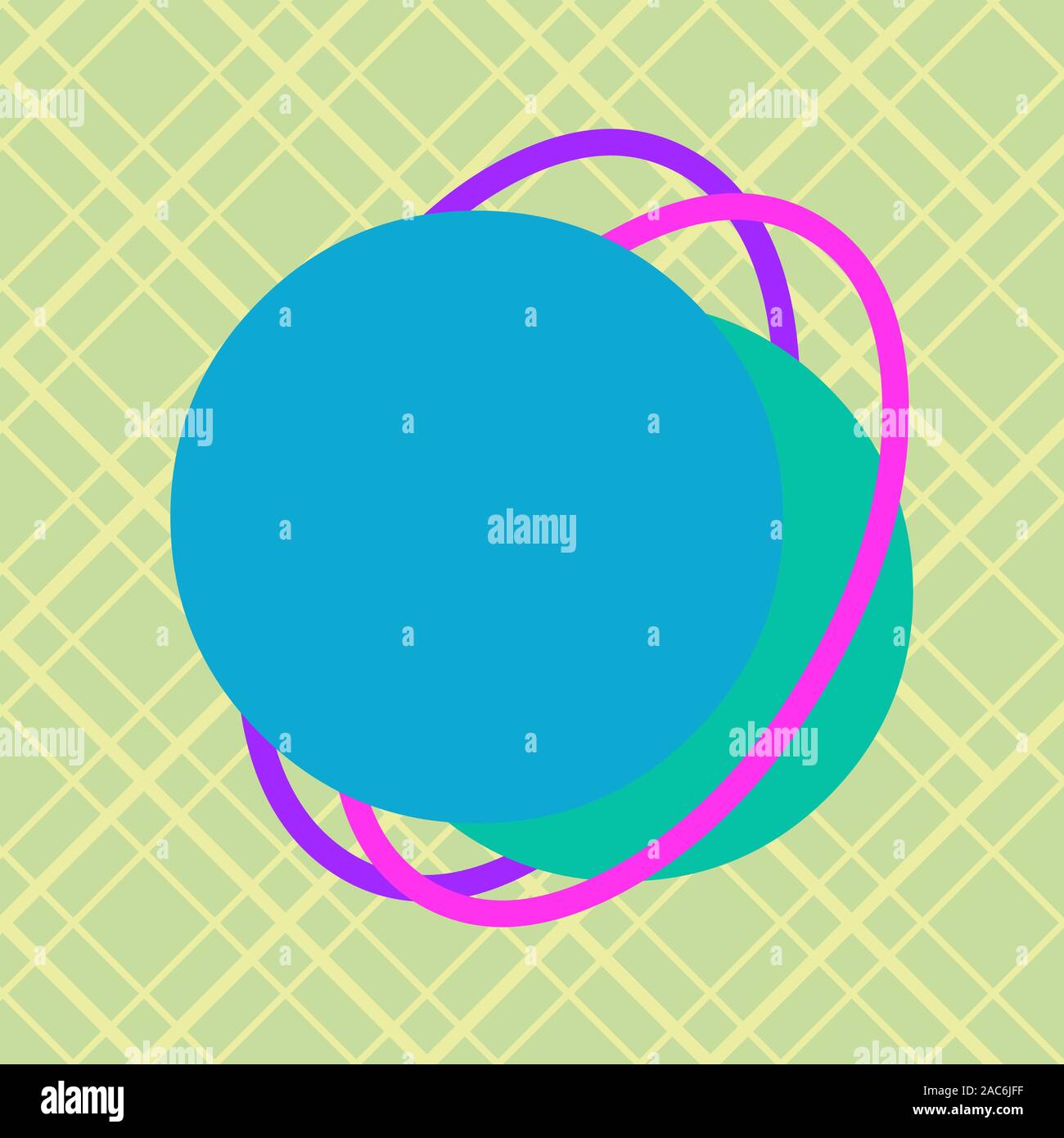 Asymmetrical uneven shaped format pattern object outline multicolour ...