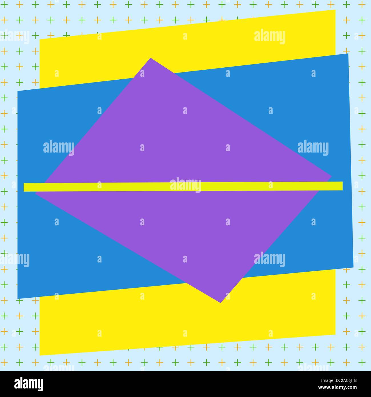 Asymmetrical uneven shaped format pattern object outline multicolour ...