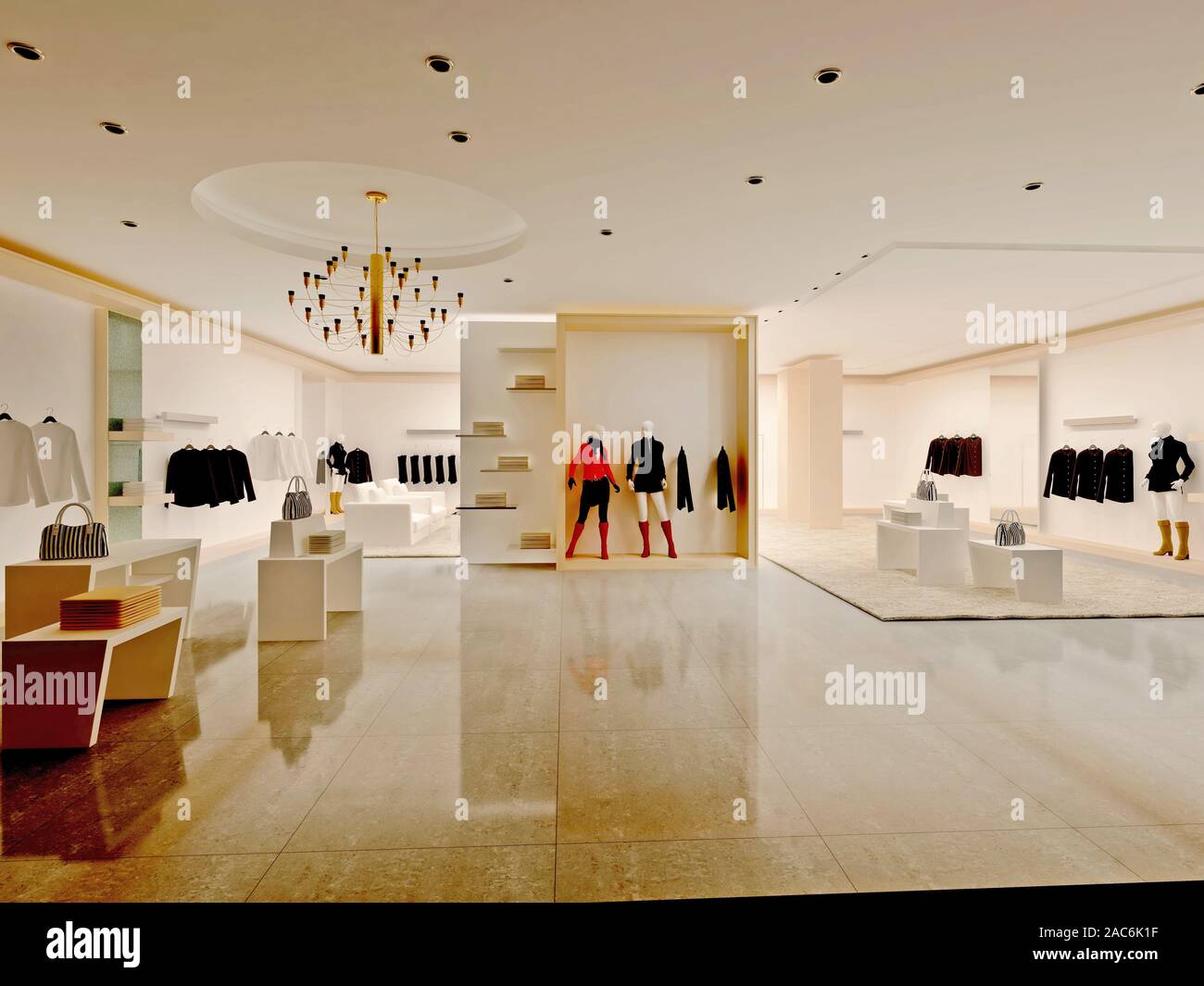 3d render of retil shop Stock Photo - Alamy