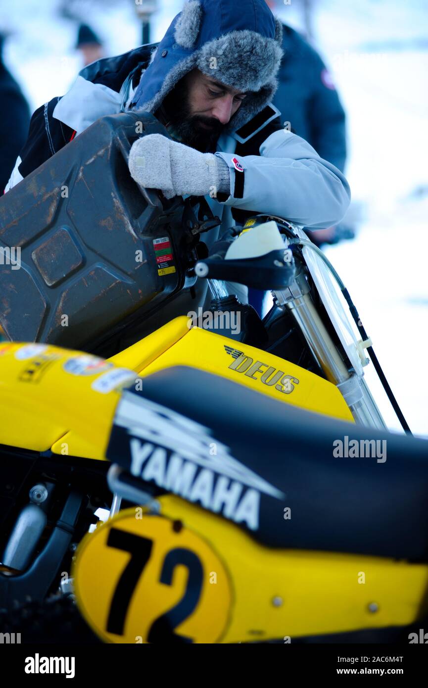 Motorcycle event on ice hi-res stock photography and images - Alamy