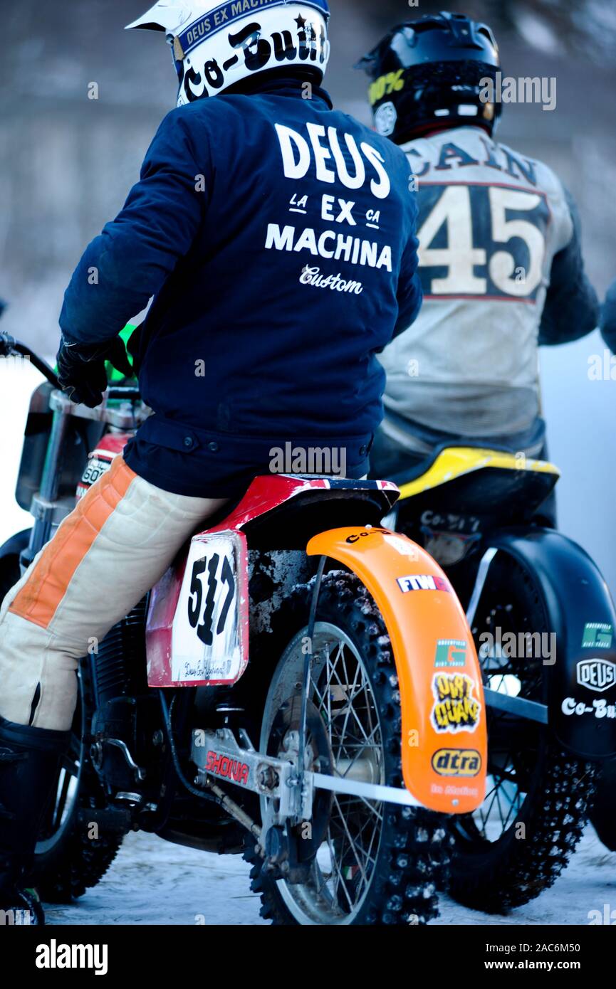 Motorcycle racing on ice hi-res stock photography and images - Alamy