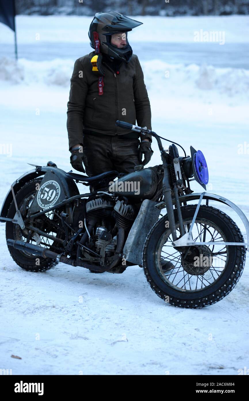 Motorcycle event on ice hi-res stock photography and images - Alamy