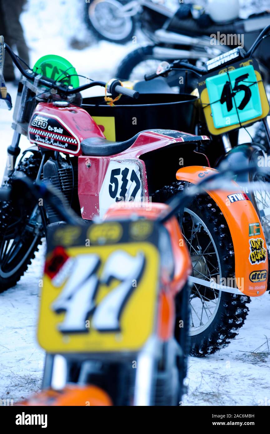 Motorcycle event on ice hi-res stock photography and images - Alamy