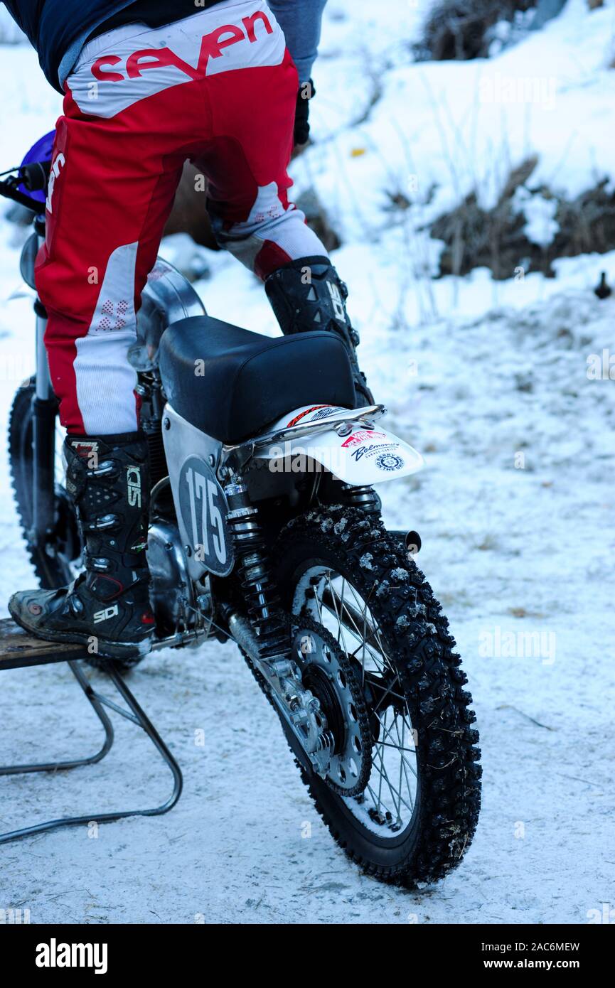 Motorcycle event on ice hi-res stock photography and images - Alamy