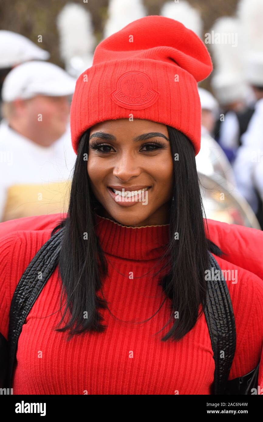 Ciara attends the 93rd Annual Macy's Thanksgiving Day Parade in New ...