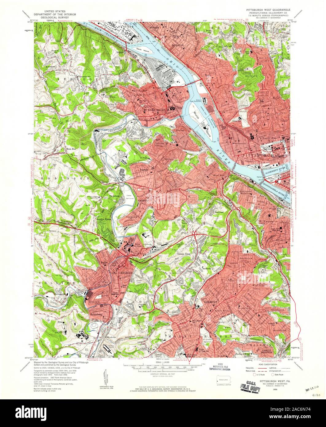 Pittsburgh historical map hi-res stock photography and images - Alamy