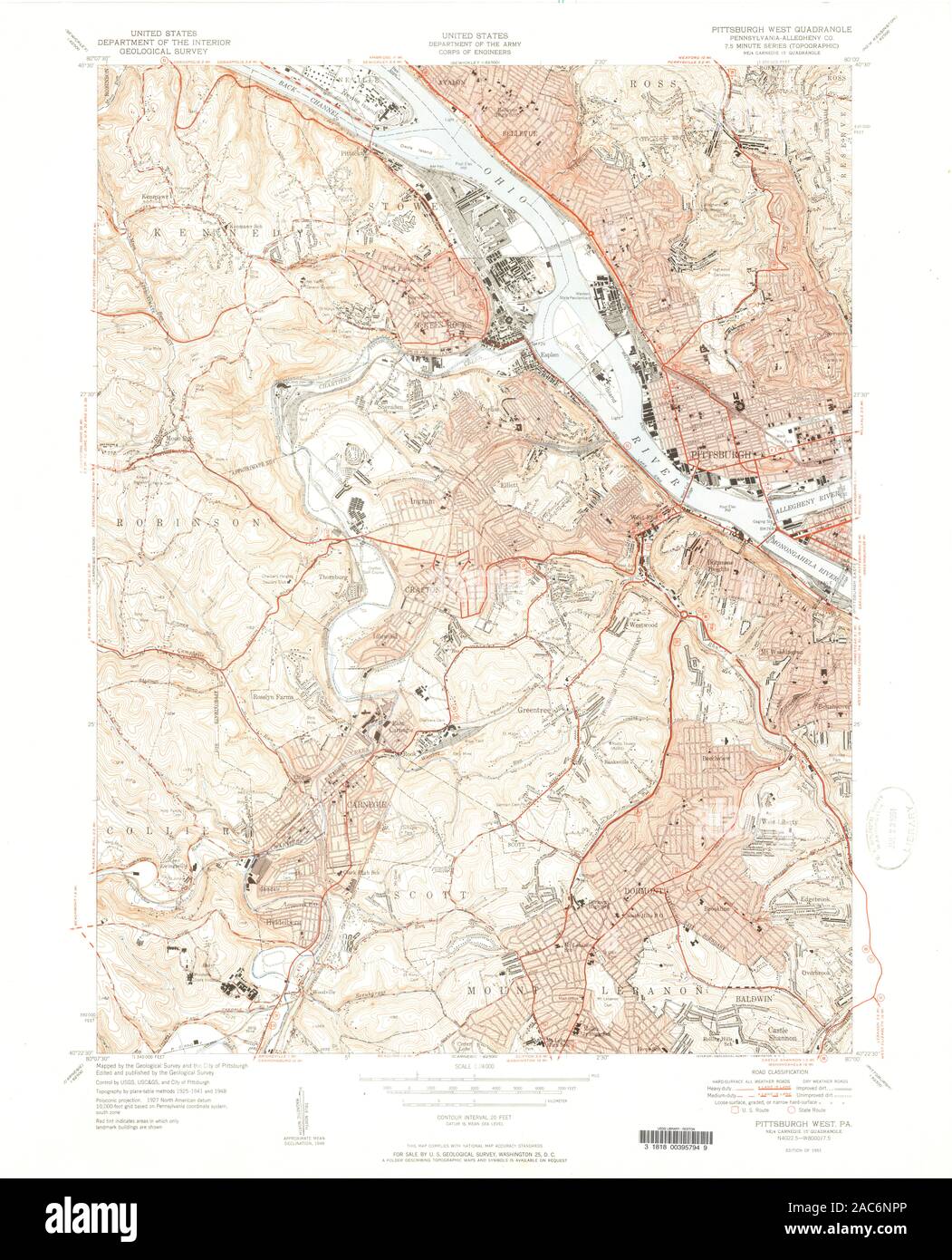 Pittsburgh historical map hi-res stock photography and images - Alamy