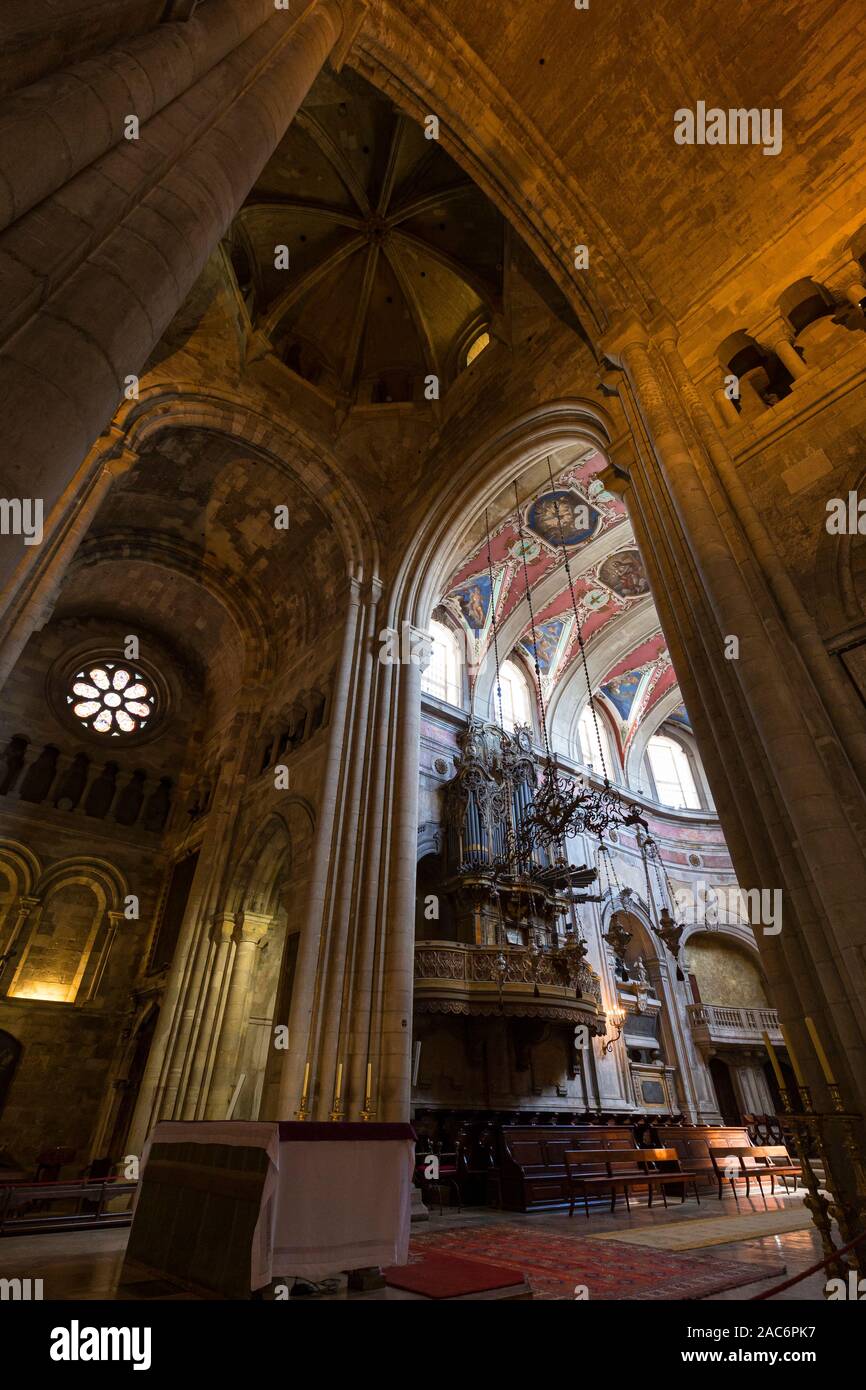 Inside the Lisbon Cathedral (Patriarchal Cathedral of St. Mary Major ...