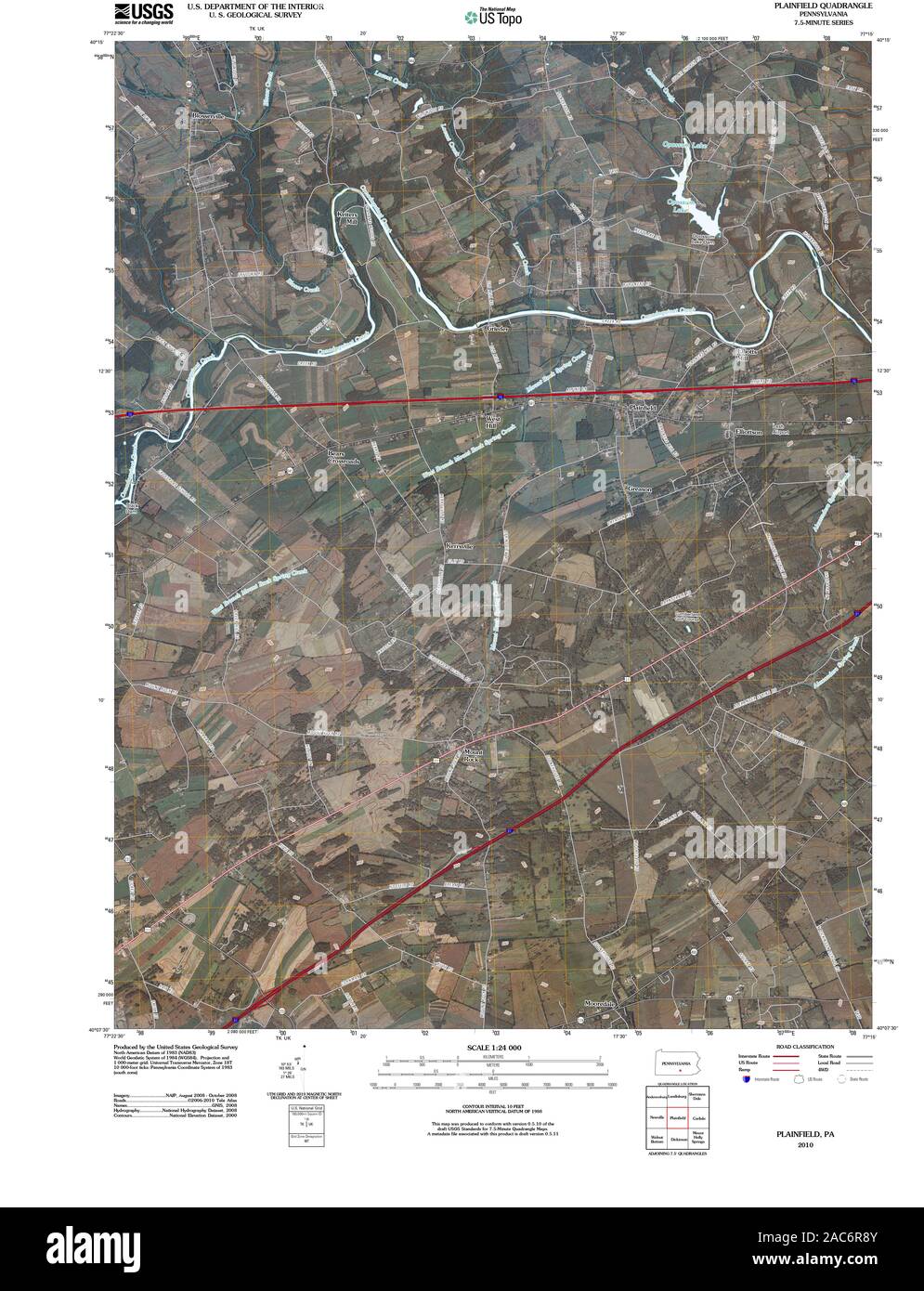 Map of plainfield hi-res stock photography and images - Alamy