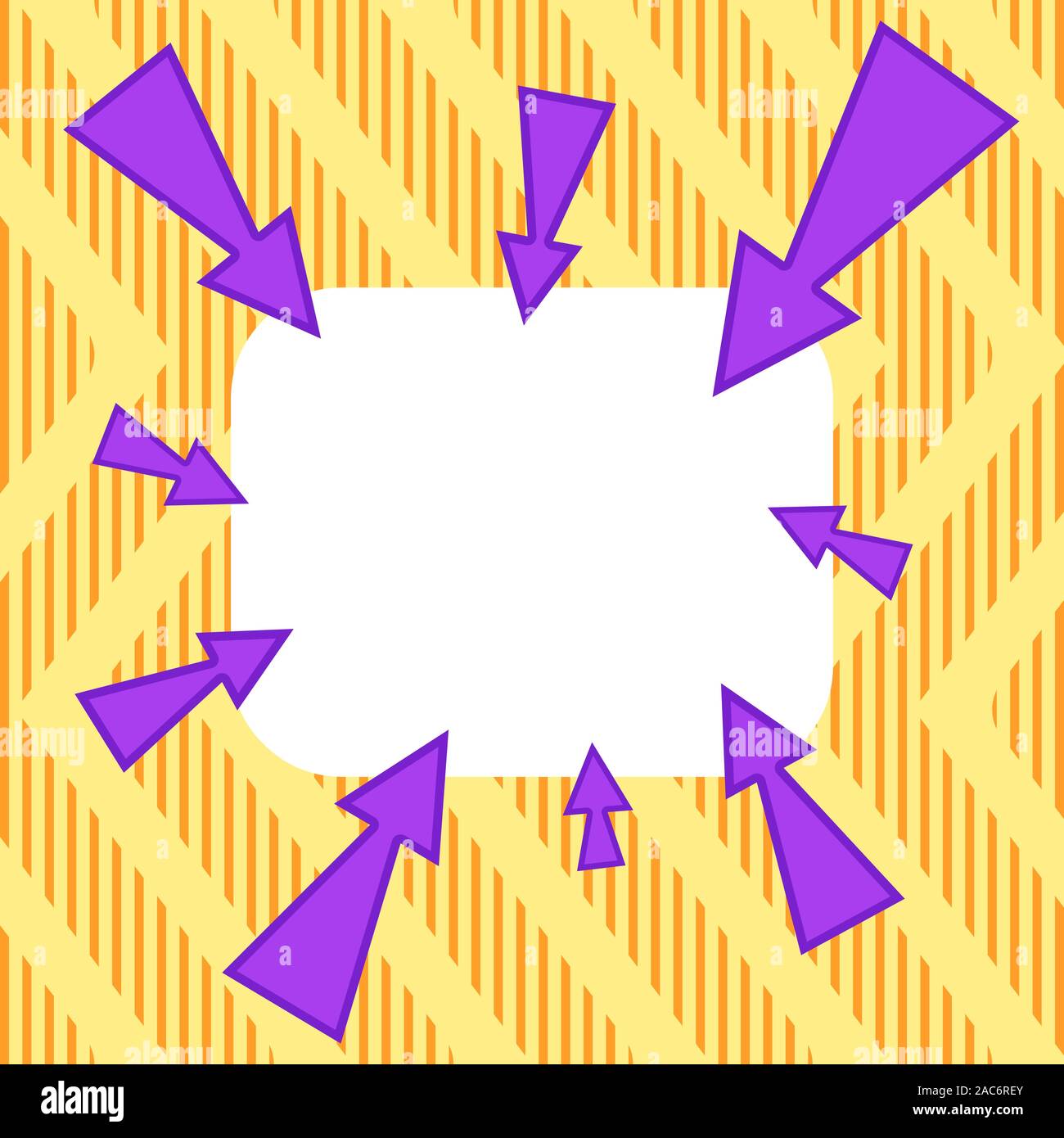 Asymmetrical uneven shaped format pattern object outline multicolour ...