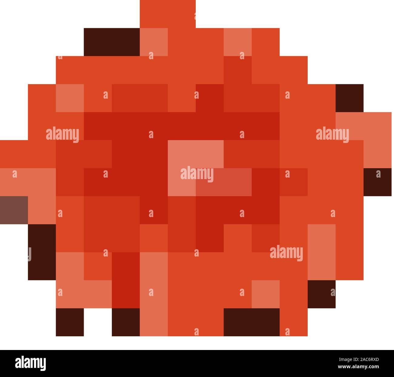 Single flower in red color illustration Stock Vector Image & Art - Alamy