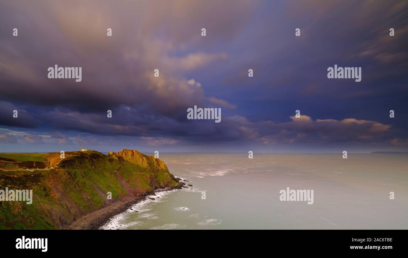 Hartland point bristol channel hi-res stock photography and images - Alamy