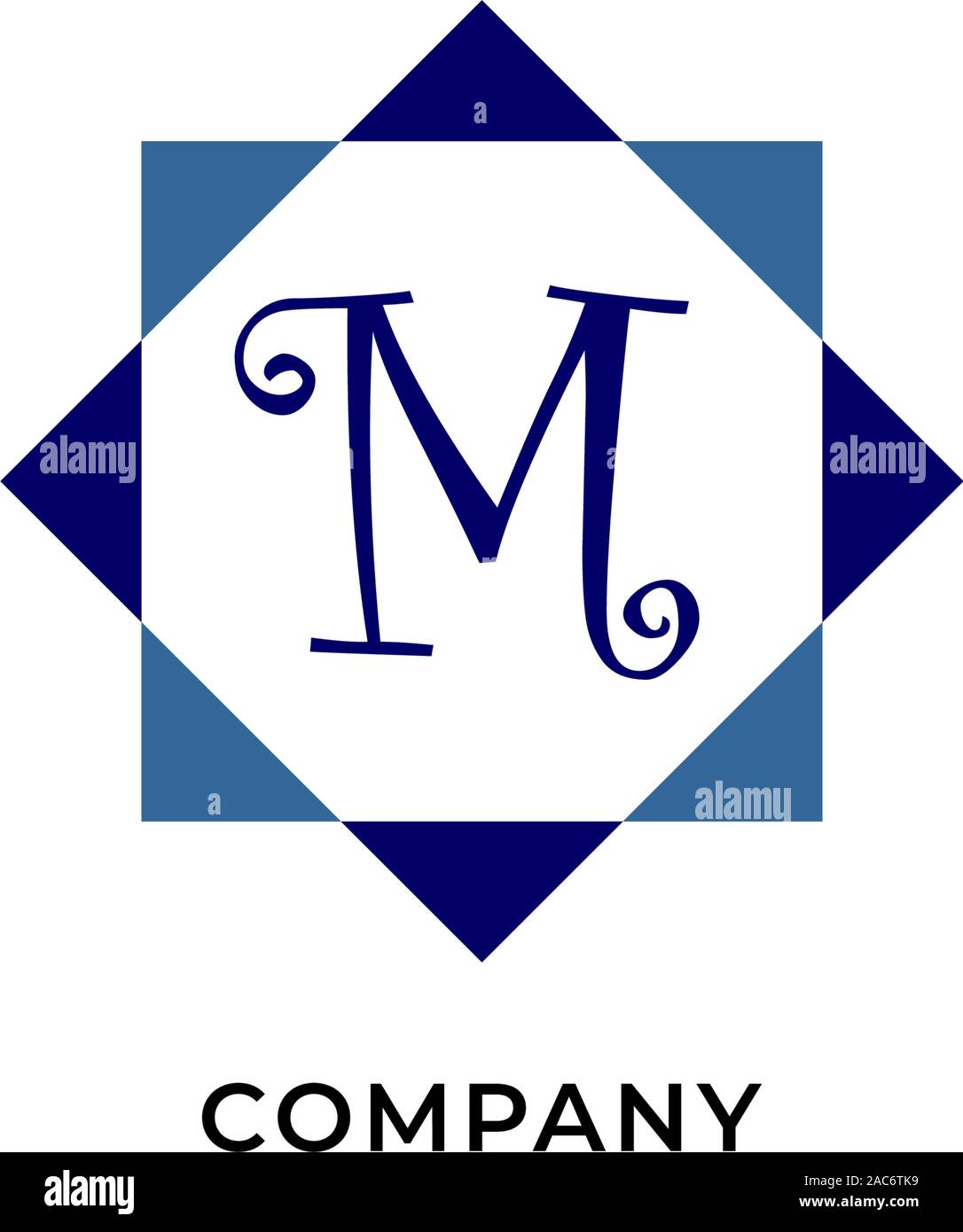 Letter M Alphabetic Logo Design Template, Development company Logo ...