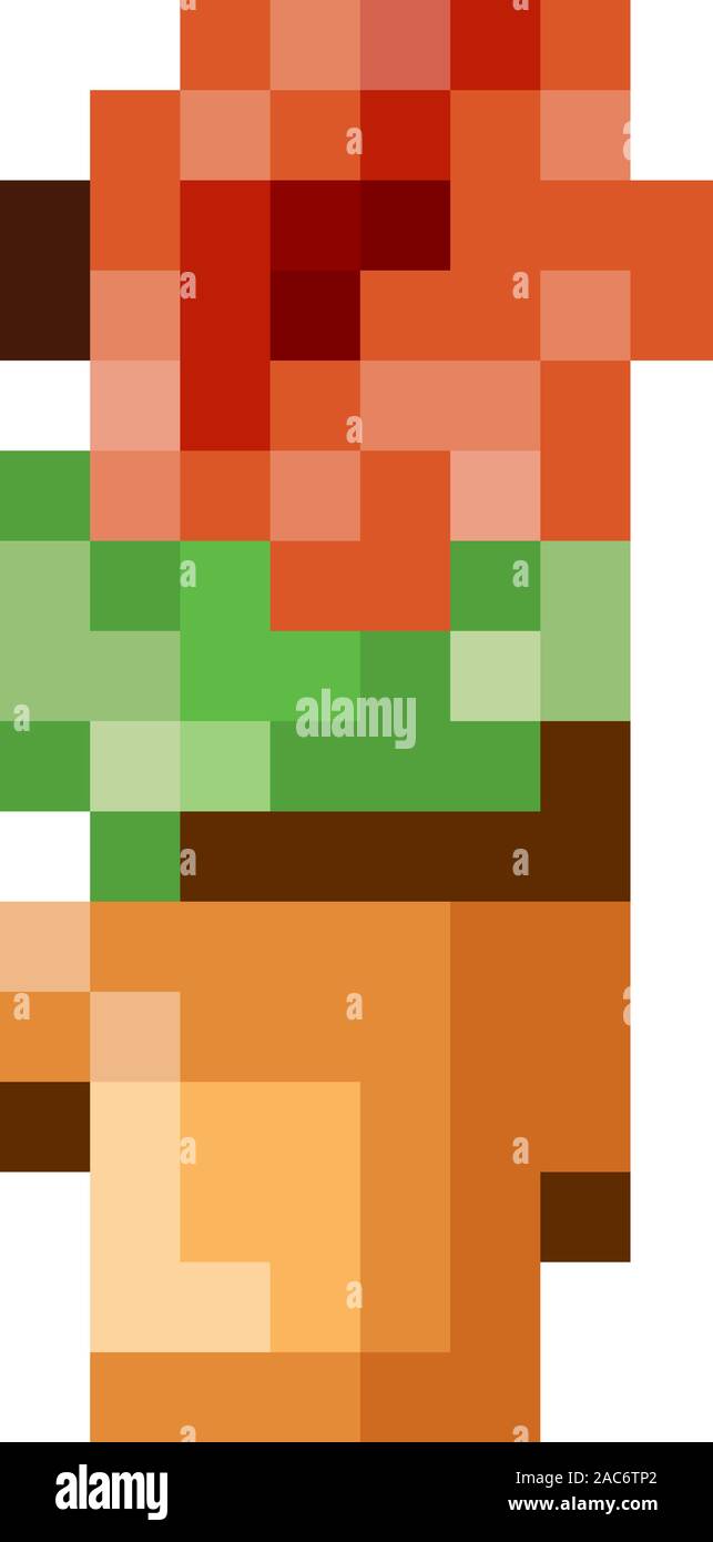 Red clay flower pot Stock Vector Images - Alamy