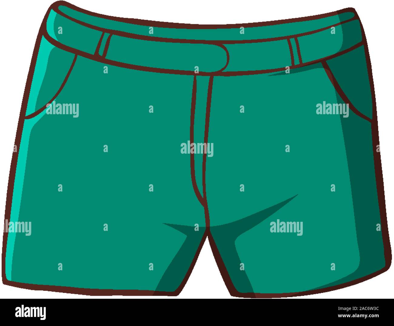 Red shorts on white background illustration Stock Vector Image & Art ...