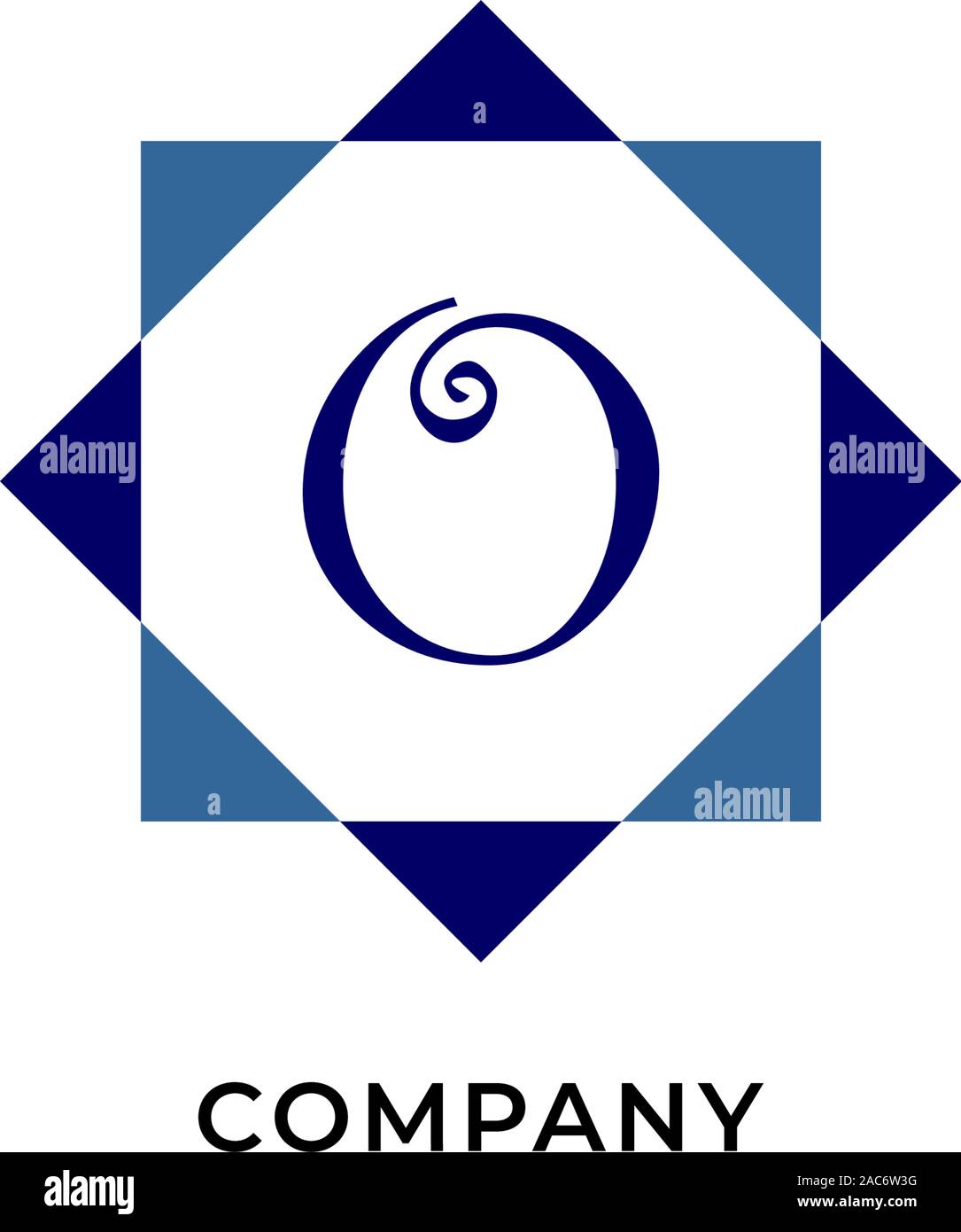 Letter O Alphabetic Logo Design Template, Development company Logo ...