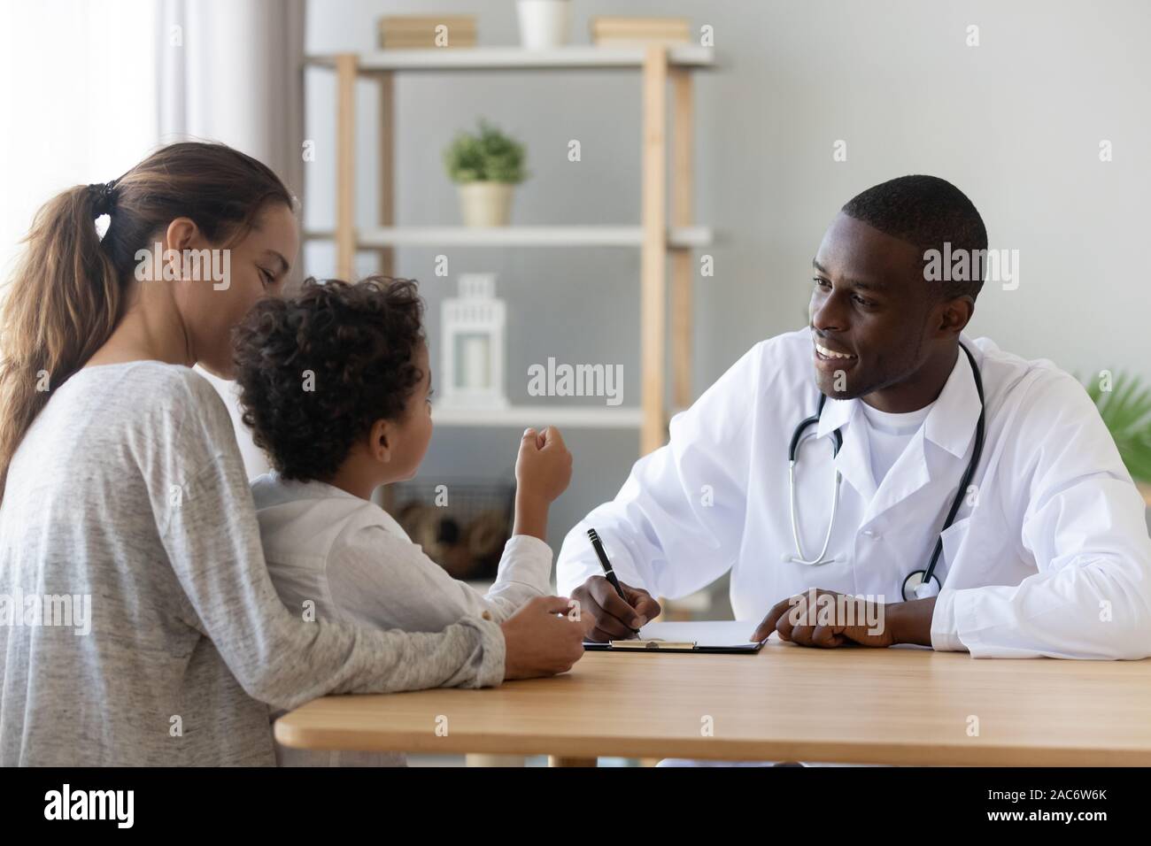 Doctor boy talking hi-res stock photography and images - Alamy