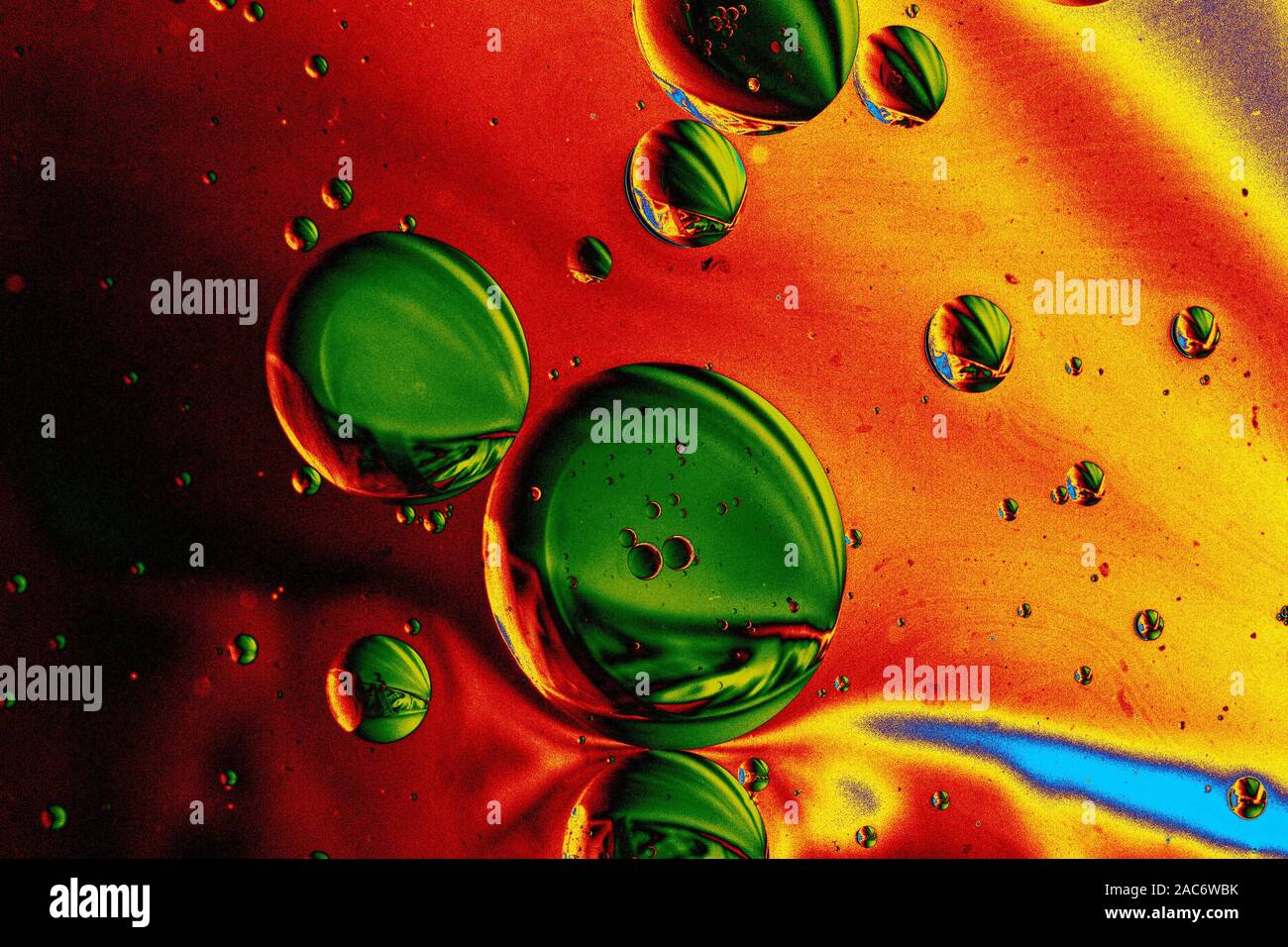 Colorful water bubles on water as abackground Stock Photo - Alamy