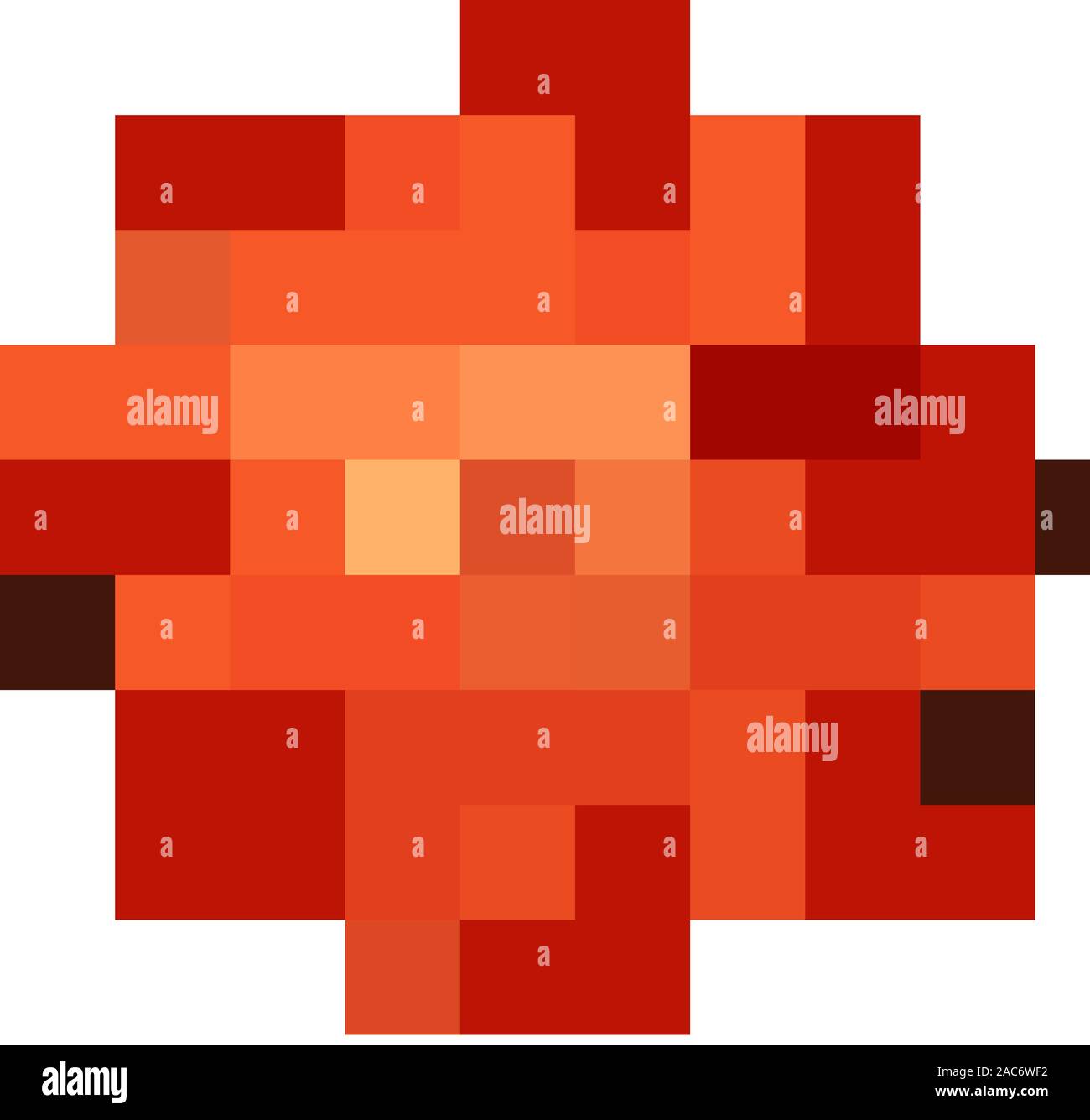 Single flower in red color illustration Stock Vector Image & Art - Alamy