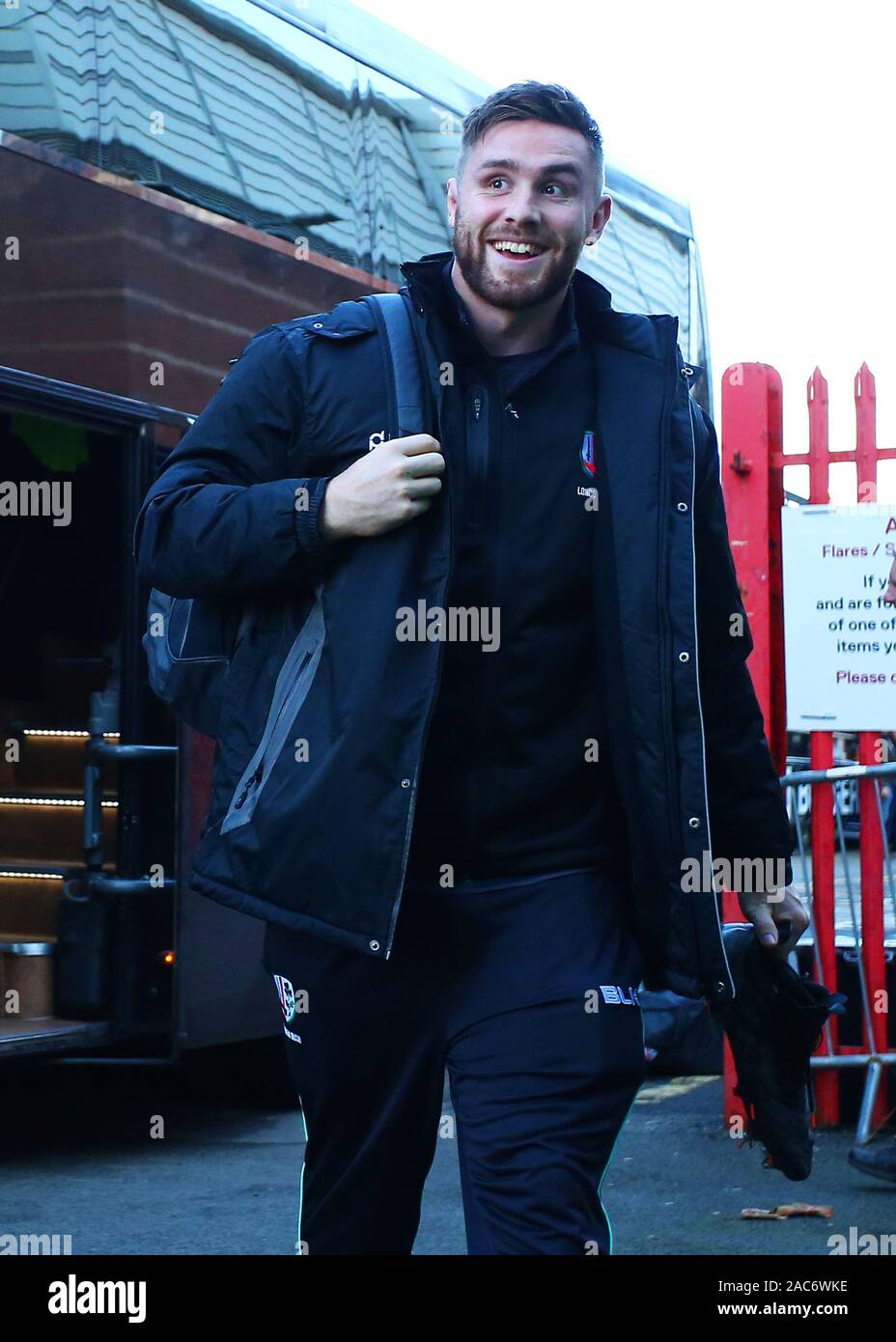 London Irish's George Nott arrives for the Gallagher Premiership at ...
