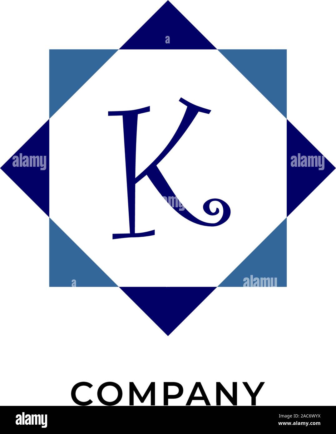 Letter K Alphabetic Logo Design Template, Development company Logo ...