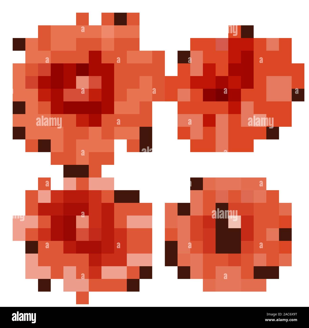 Red colour in the garden Stock Vector Images - Alamy