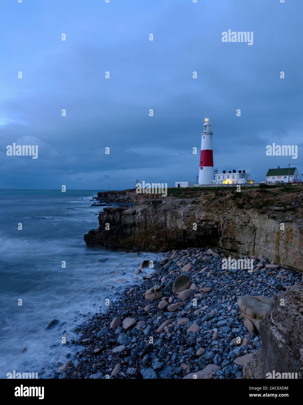 Portland lighthouse storm hi-res stock photography and images - Alamy