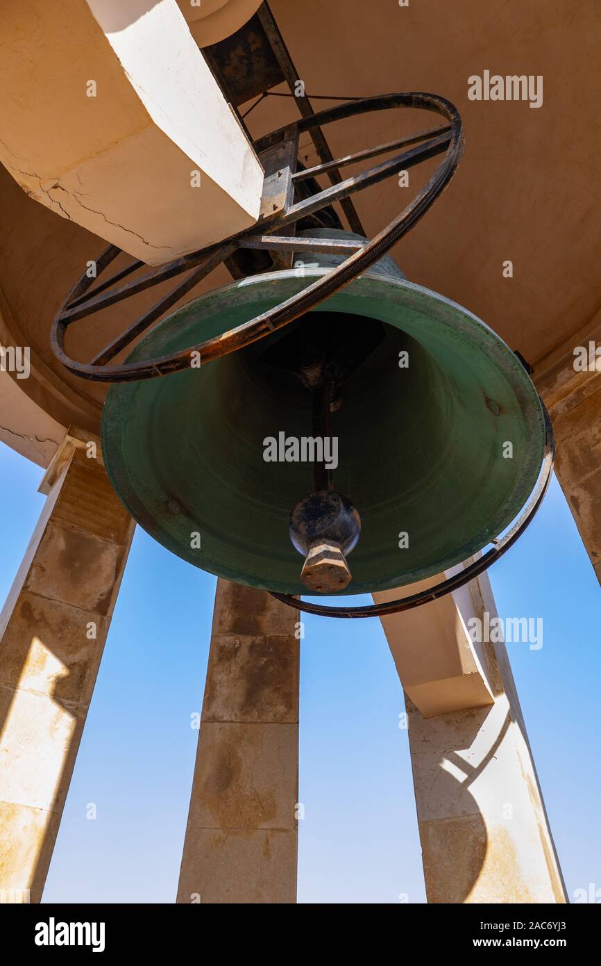 Bronze bell of the Siege Bell War Memorial in Malta Stock Photo - Alamy