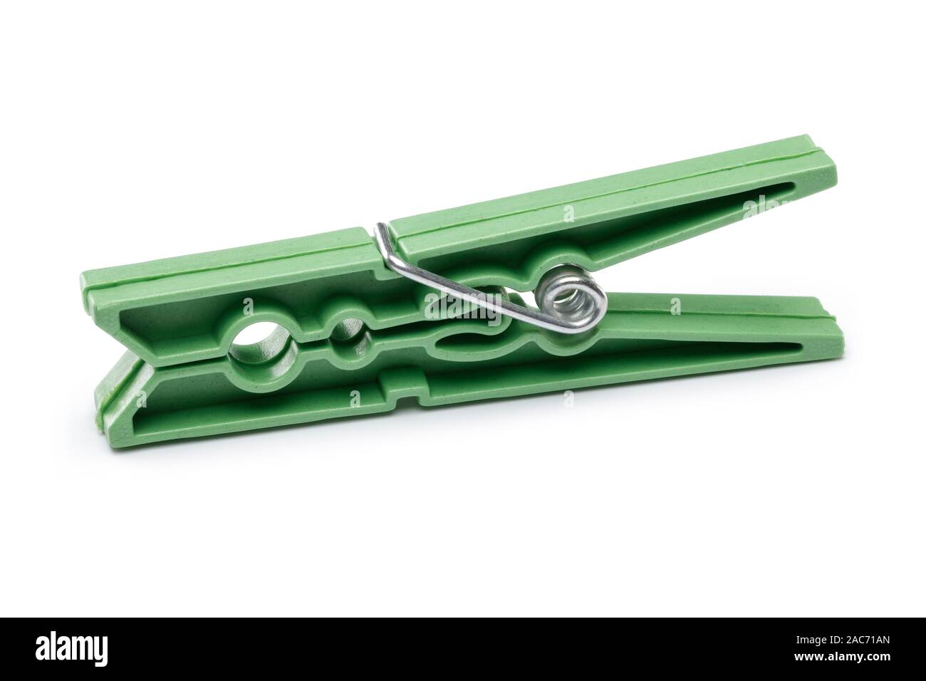Plastic clothespin isolated on white background Stock Photo - Alamy