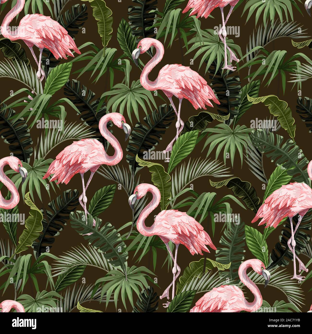 Seamless texture flamingo hi-res stock photography and images - Alamy