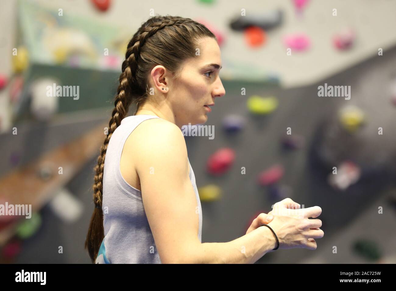 Toulouse, France . 01st Dec, 2019. Kyra Condie for the USA ahead of the ...