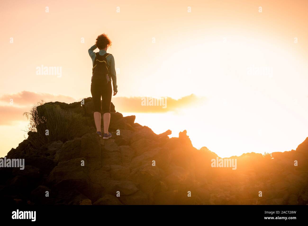 Woman arm backlight hi-res stock photography and images - Alamy