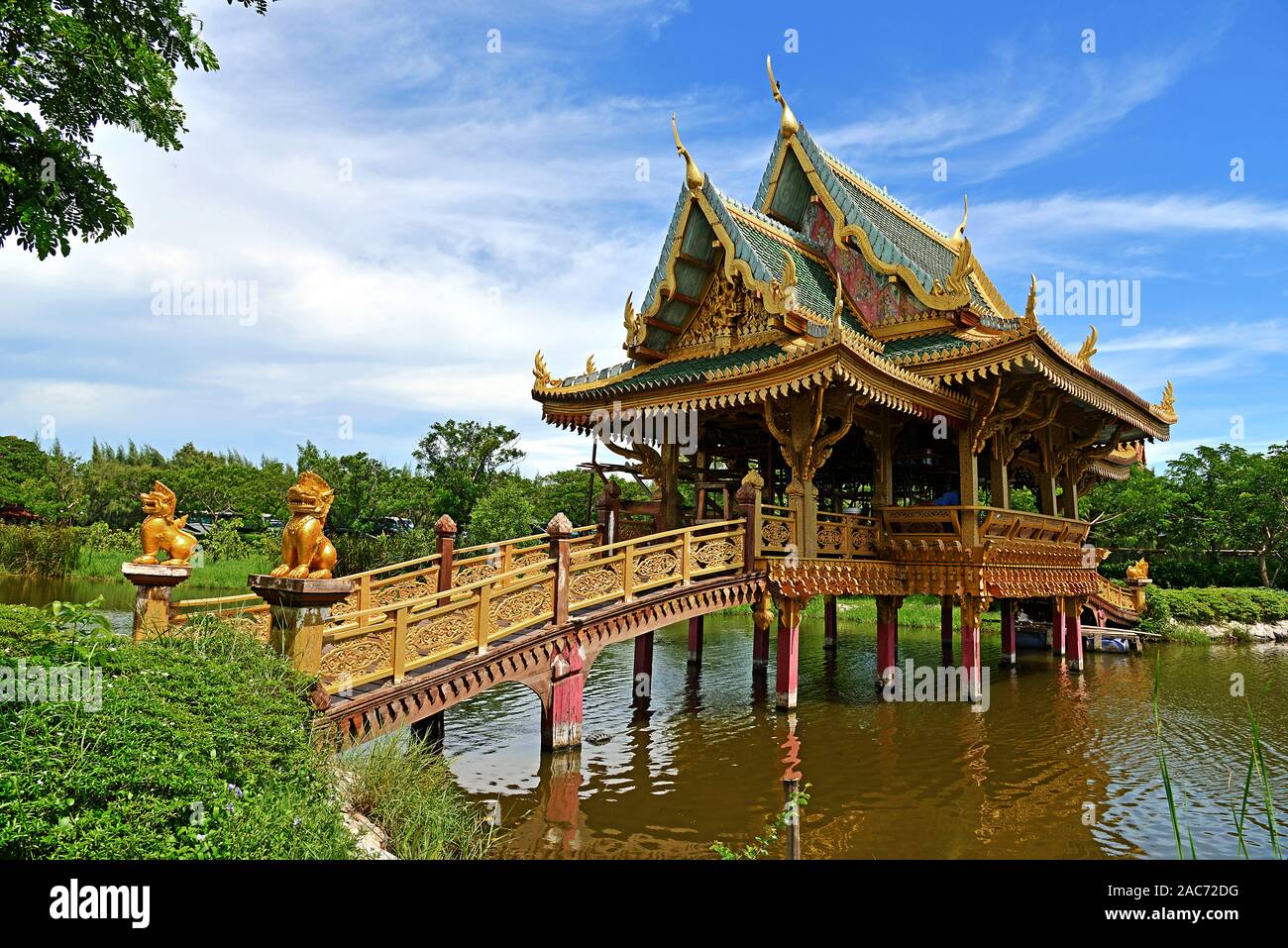 Sala of Ten Reincarnations, Ancient-City (Muang Buran Stock Photo - Alamy