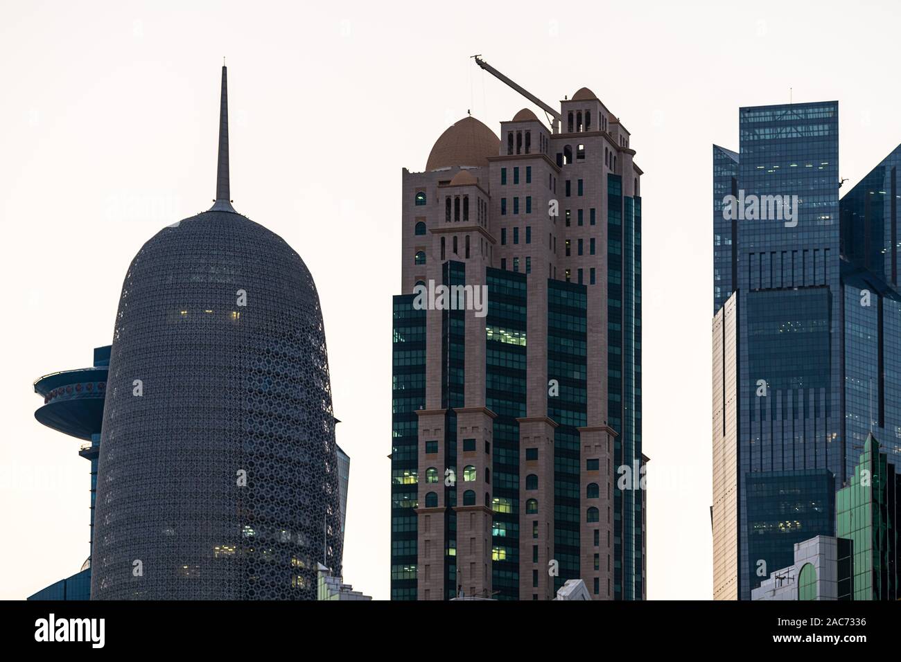 Qatar skyline hi-res stock photography and images - Alamy