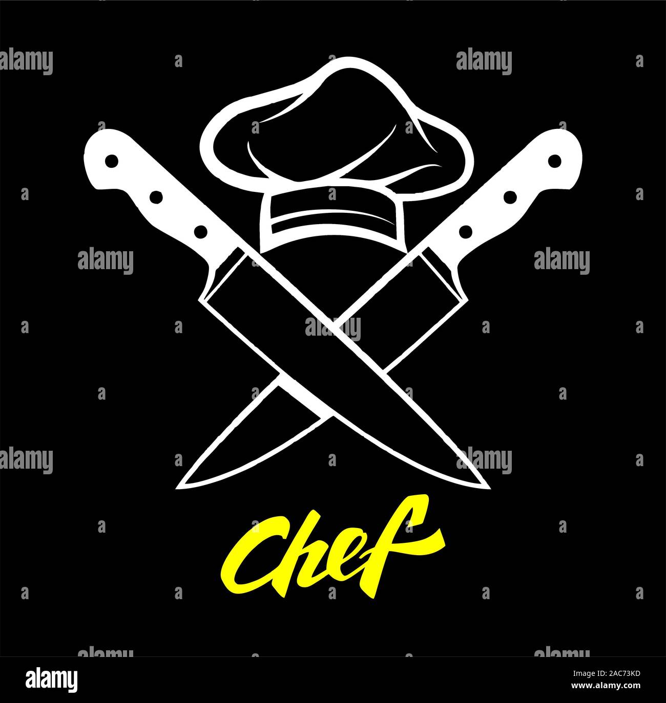 chef vector design coloured in hd Stock Photo - Alamy