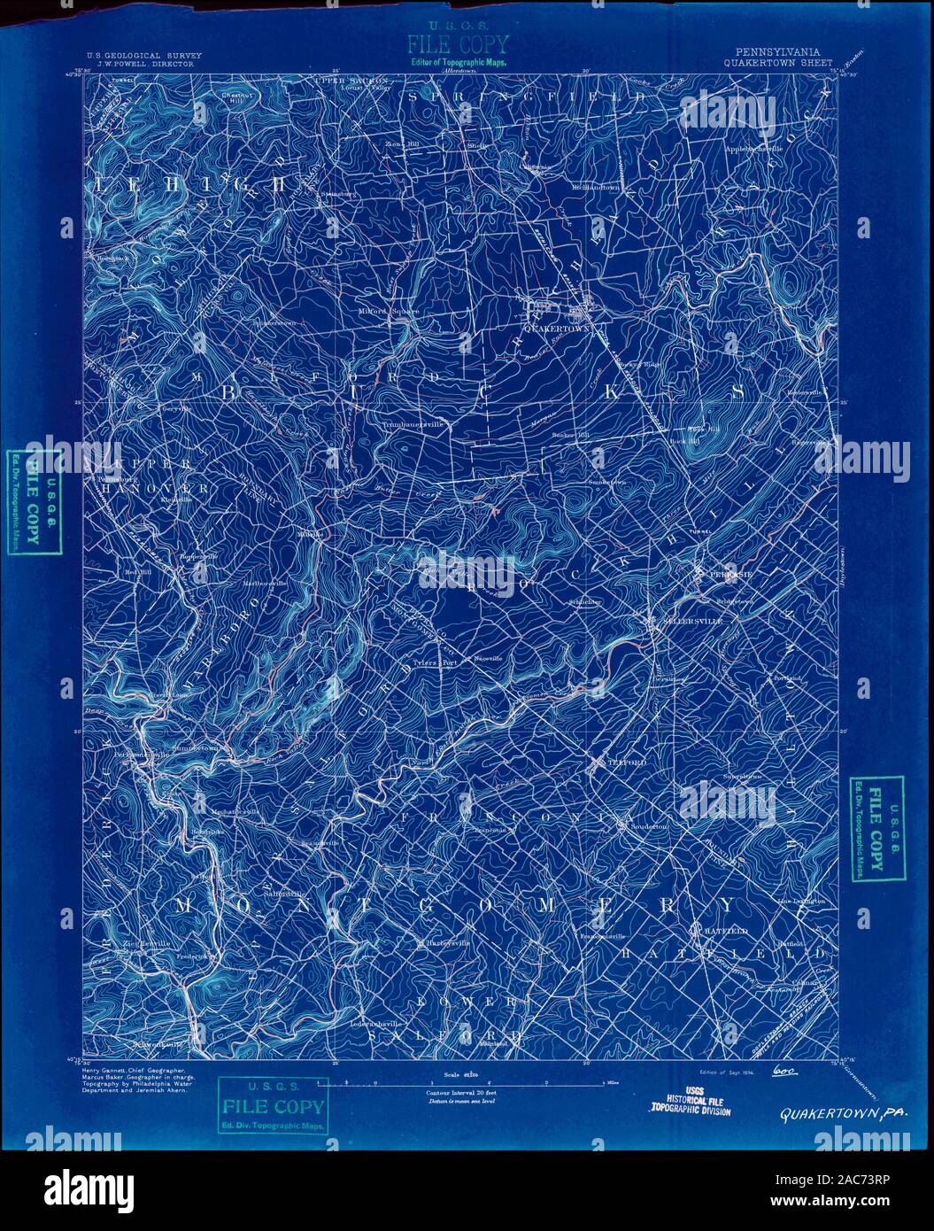 Quakertown pennsylvania map hi-res stock photography and images - Alamy