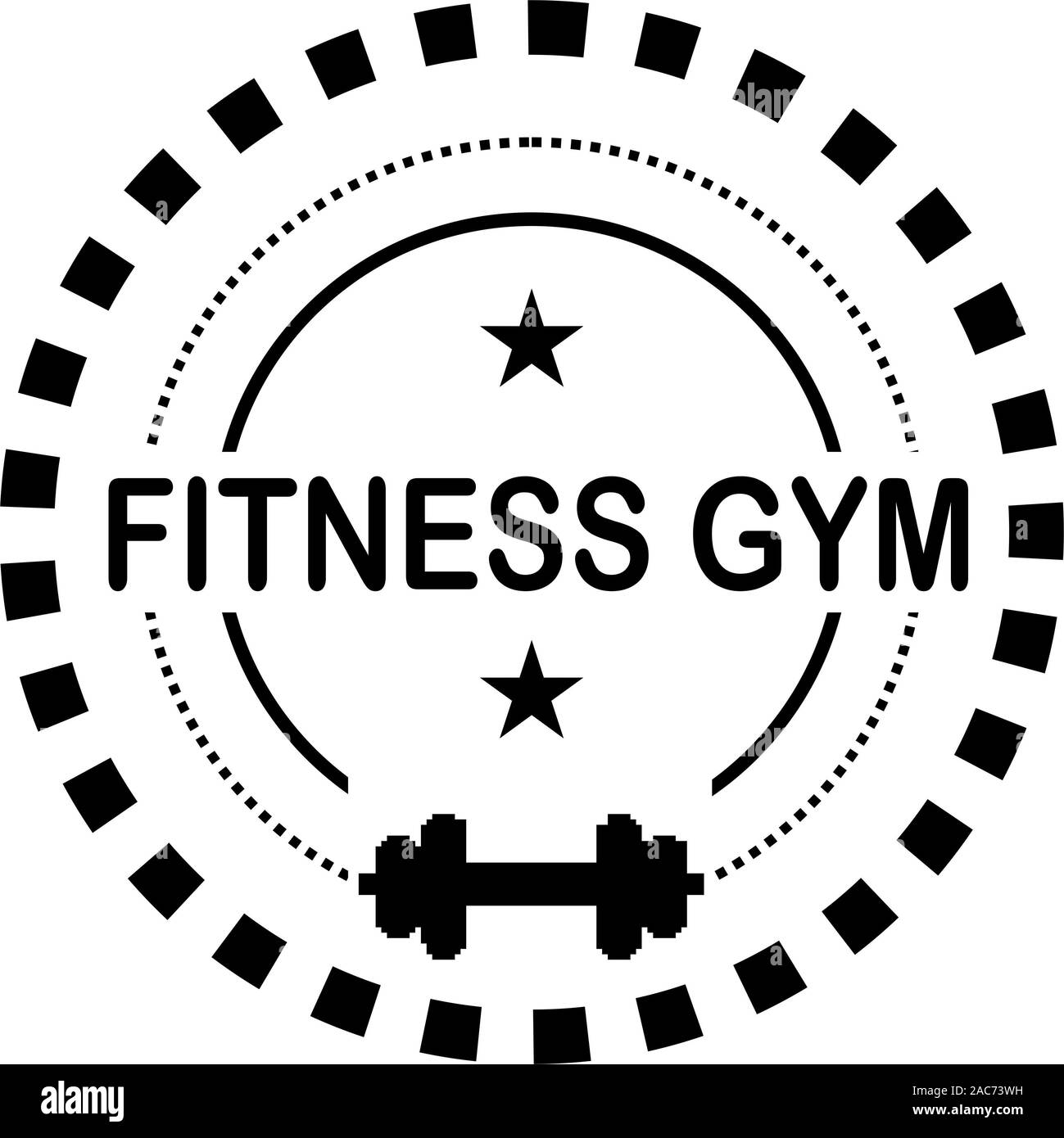 physical fitness logo Stock Photo - Alamy