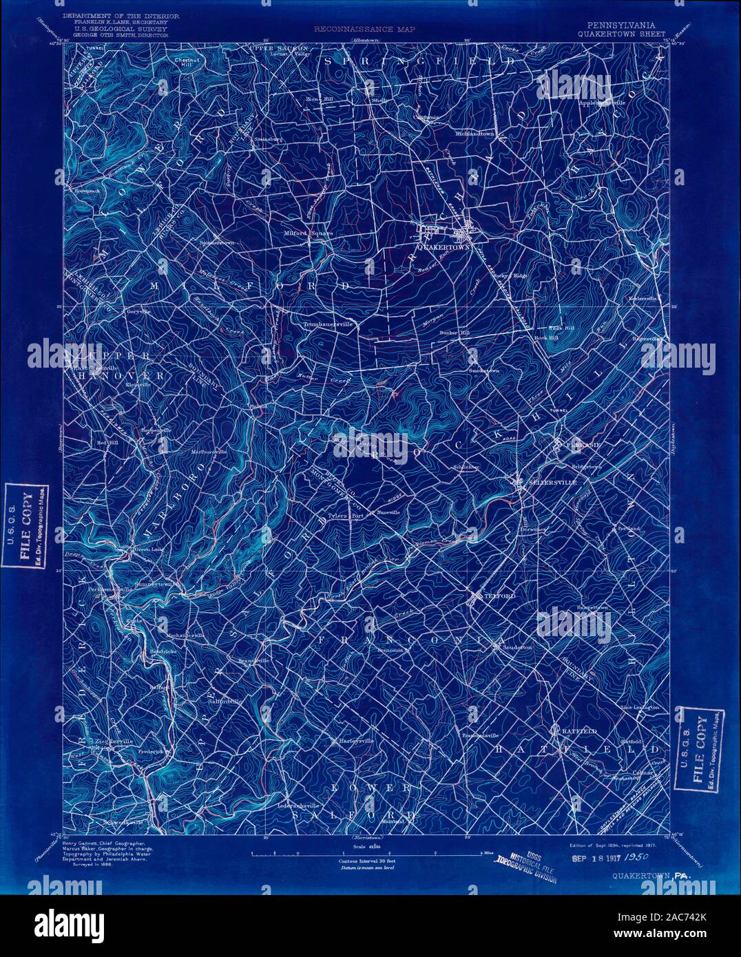 Quakertown pennsylvania map hi-res stock photography and images - Alamy